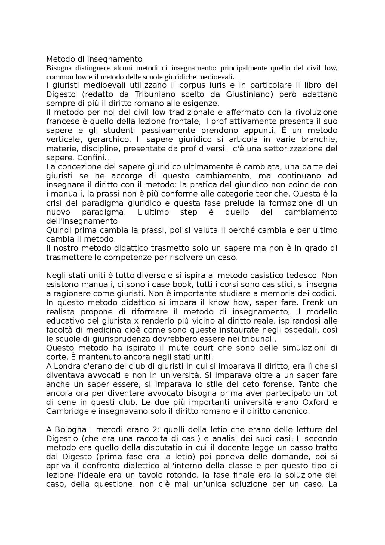 Appunti Completi Di Teoria Generale Del Diritto Docsity