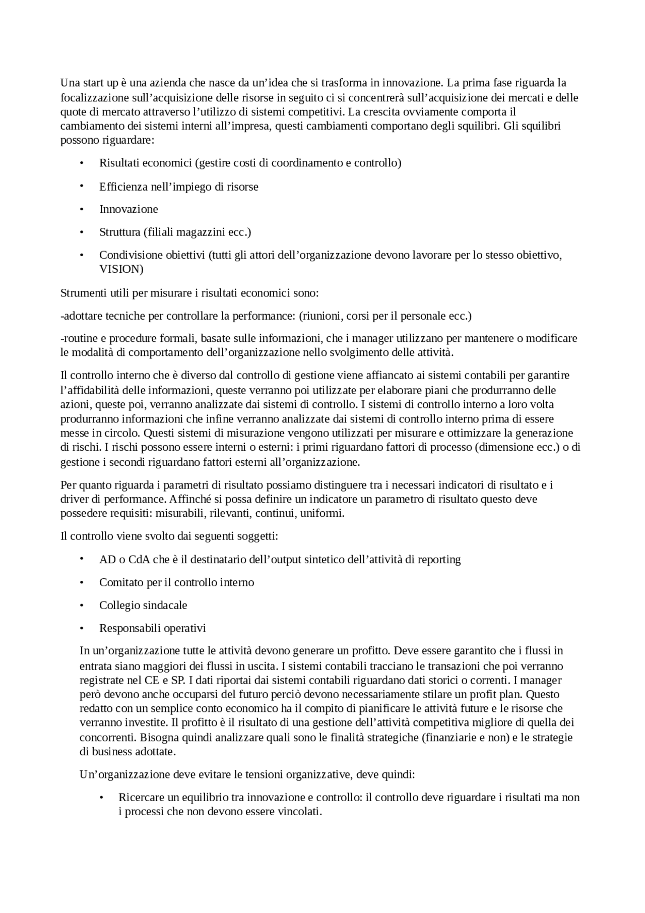 Riassunto Manuale Business Plan Completo Docsity