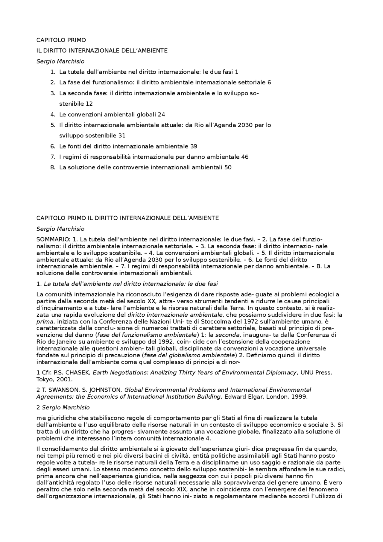Libro Marchisio Diritto Ambientale Docsity
