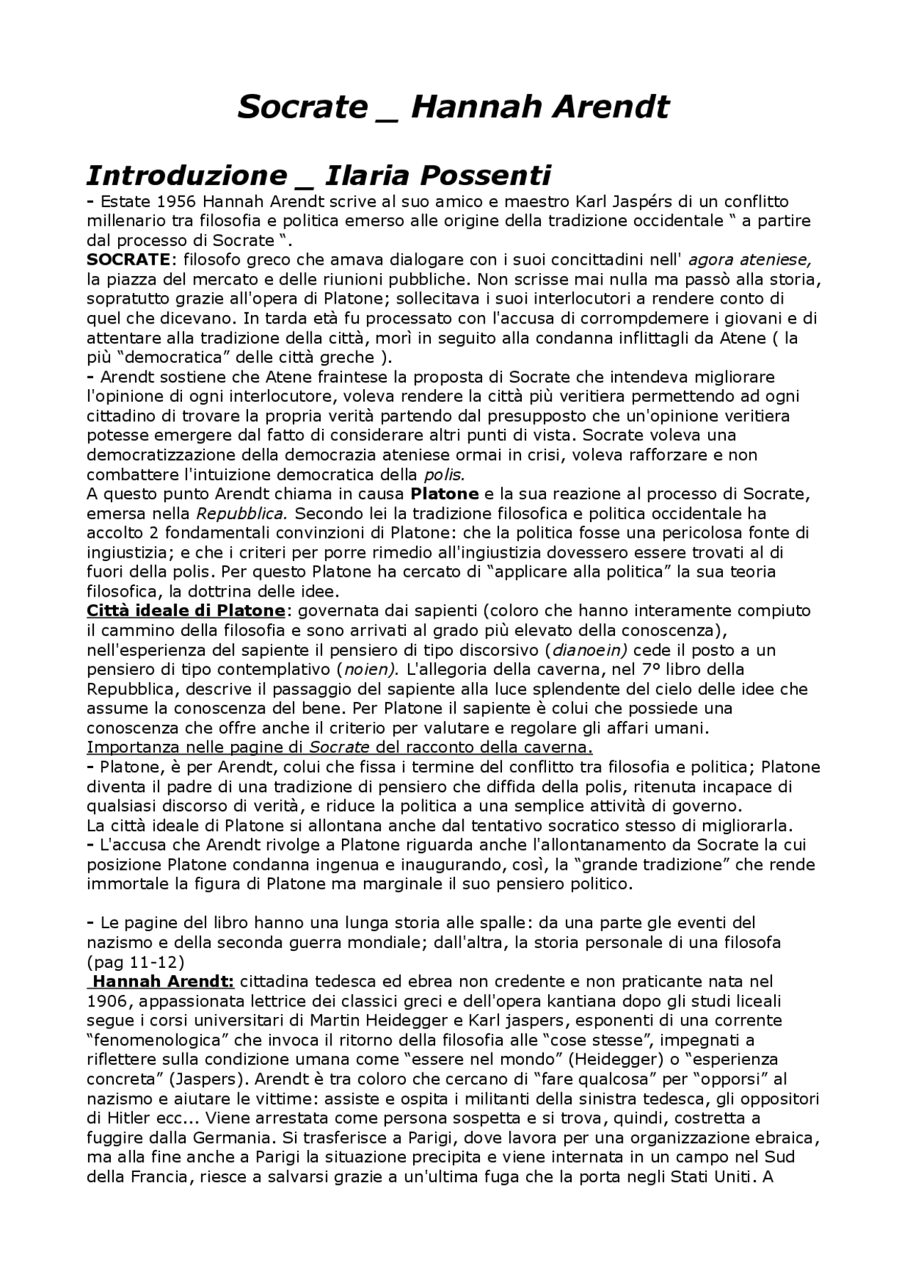 Socrate: filosofia socratica - Docsity