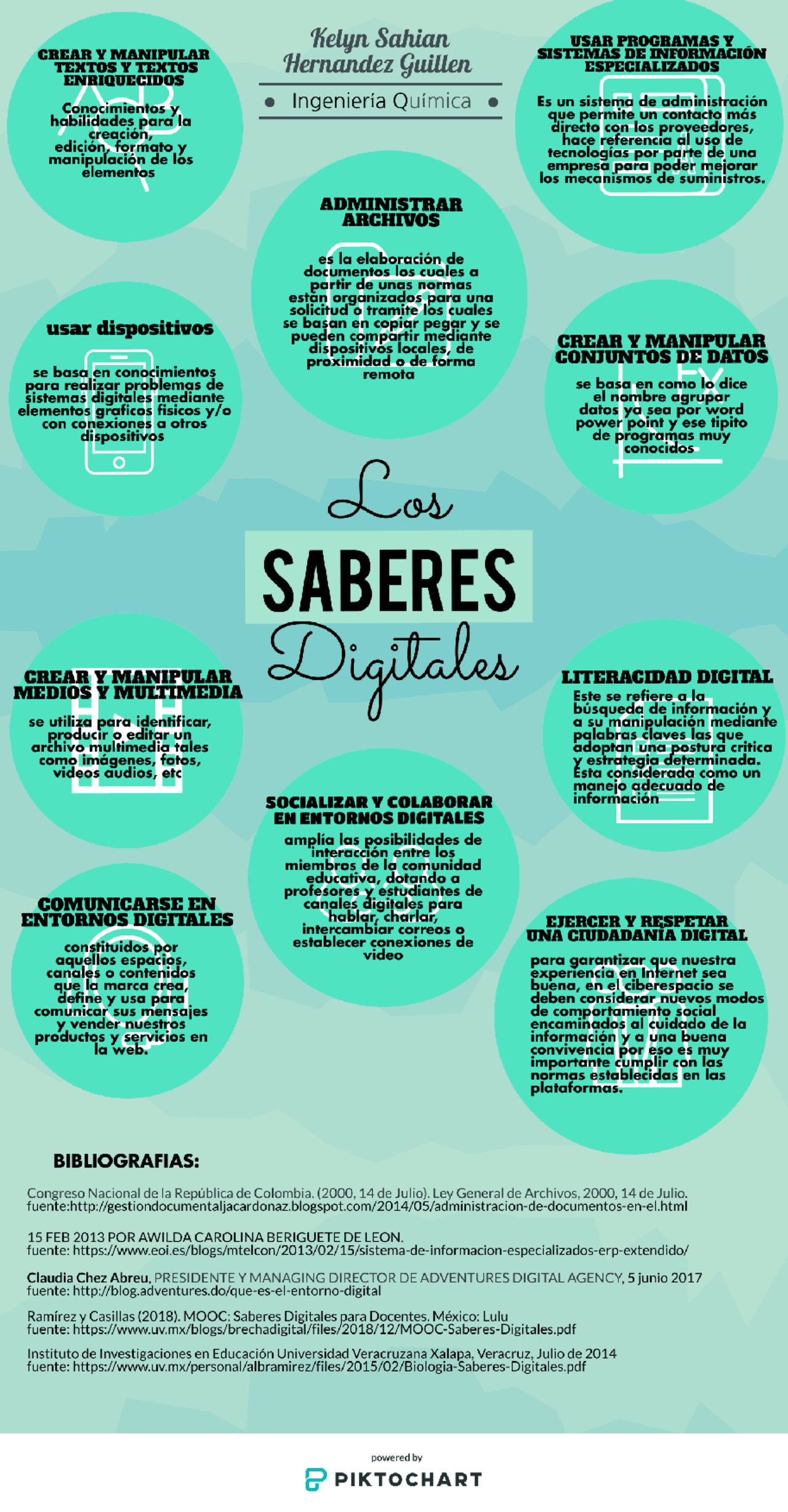 Infografia de los saberes digitales - Docsity
