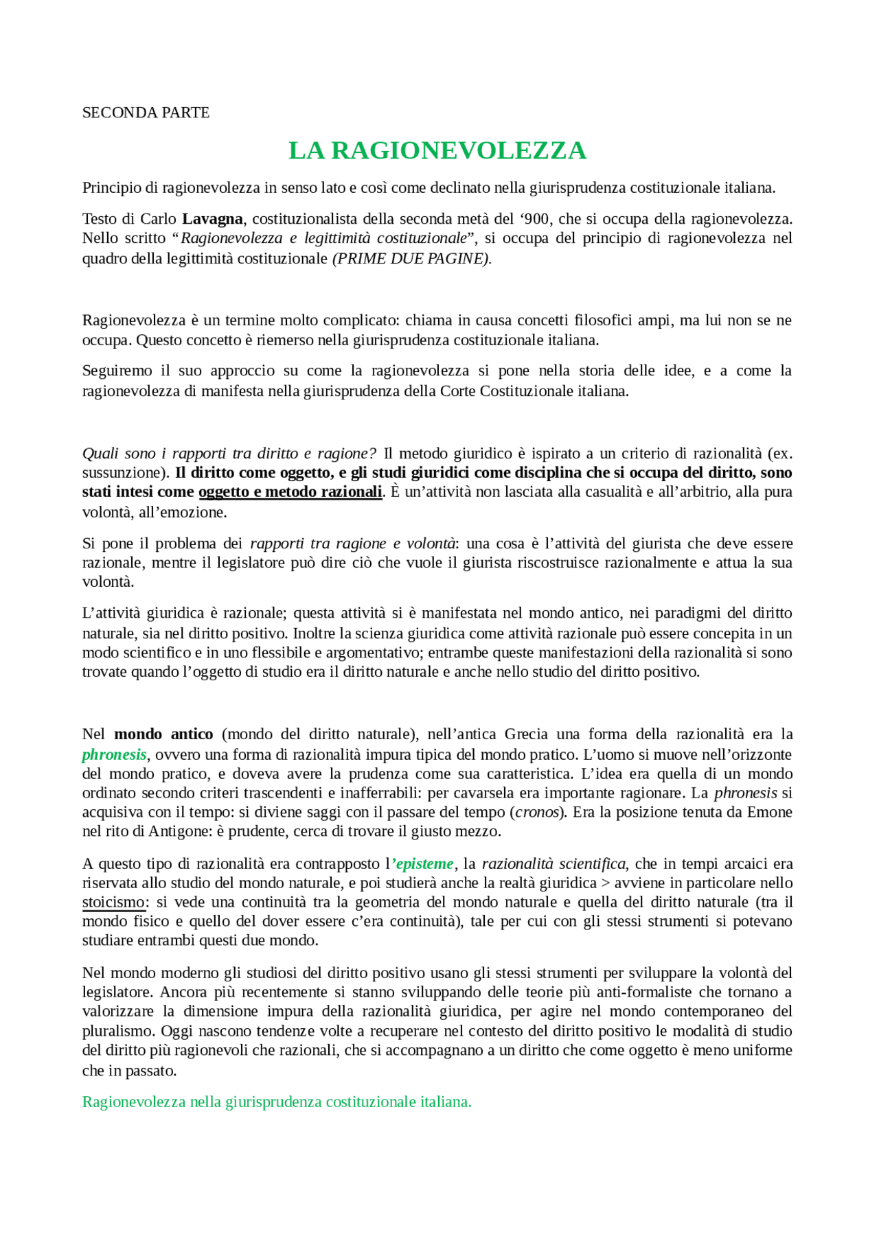 Teoria Generale Del Diritto Docsity