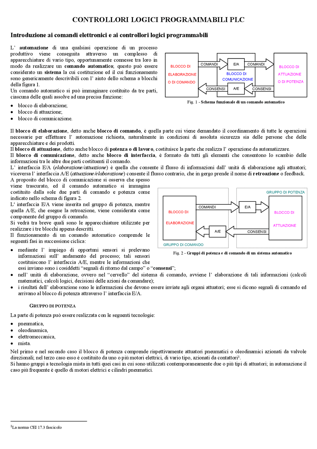 Descrizione Plc E Hardware Docsity