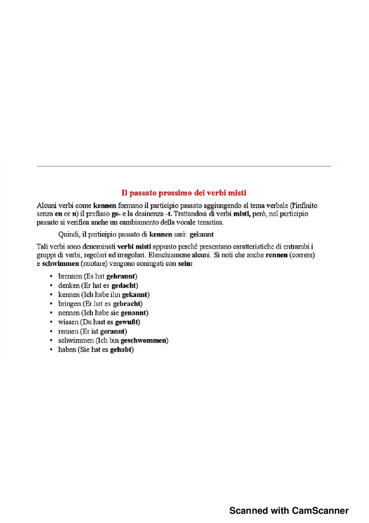 Lingua Tedesca Grammatica Docsity