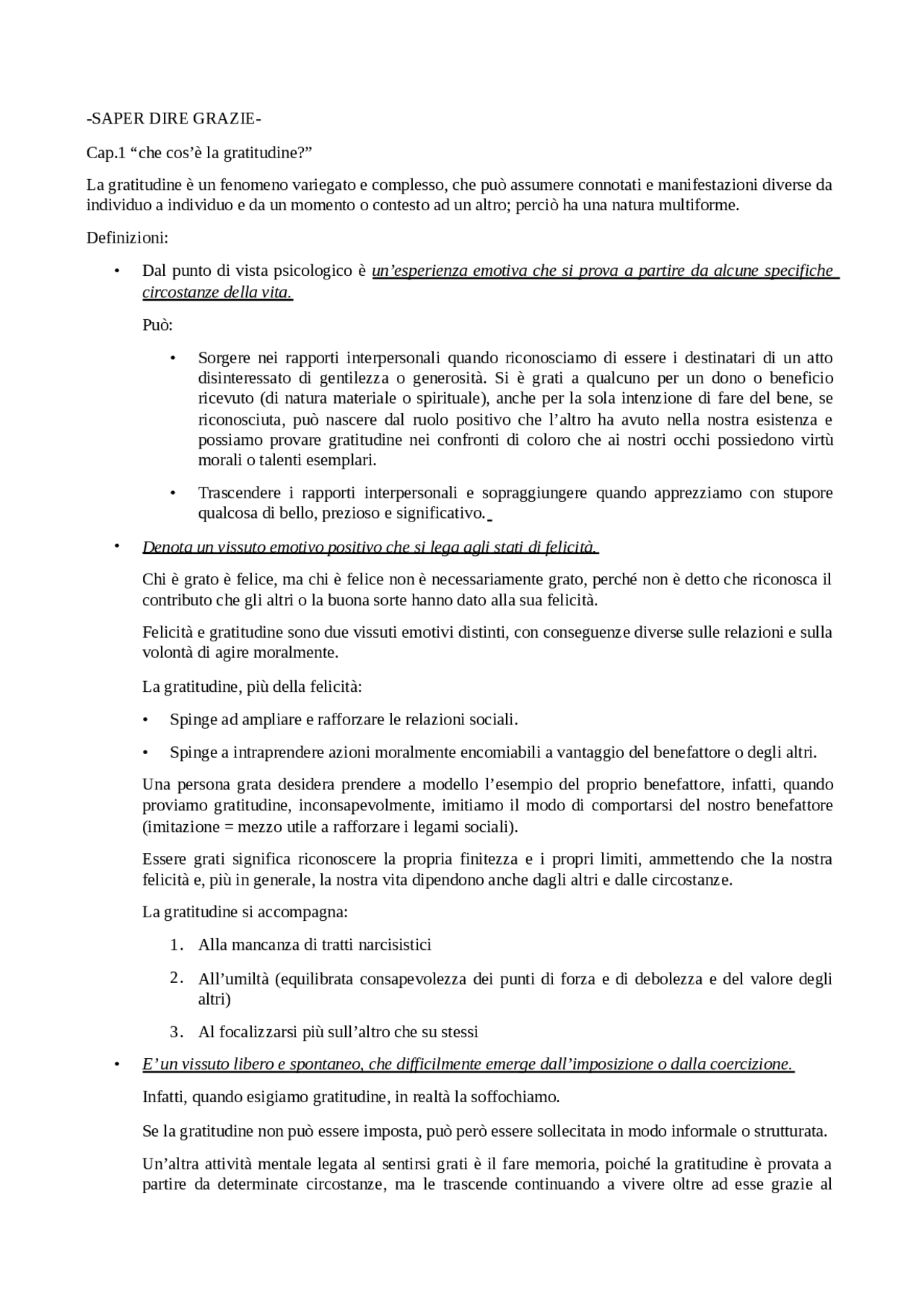 Saper Dire Grazie Camillo Regalia Docsity