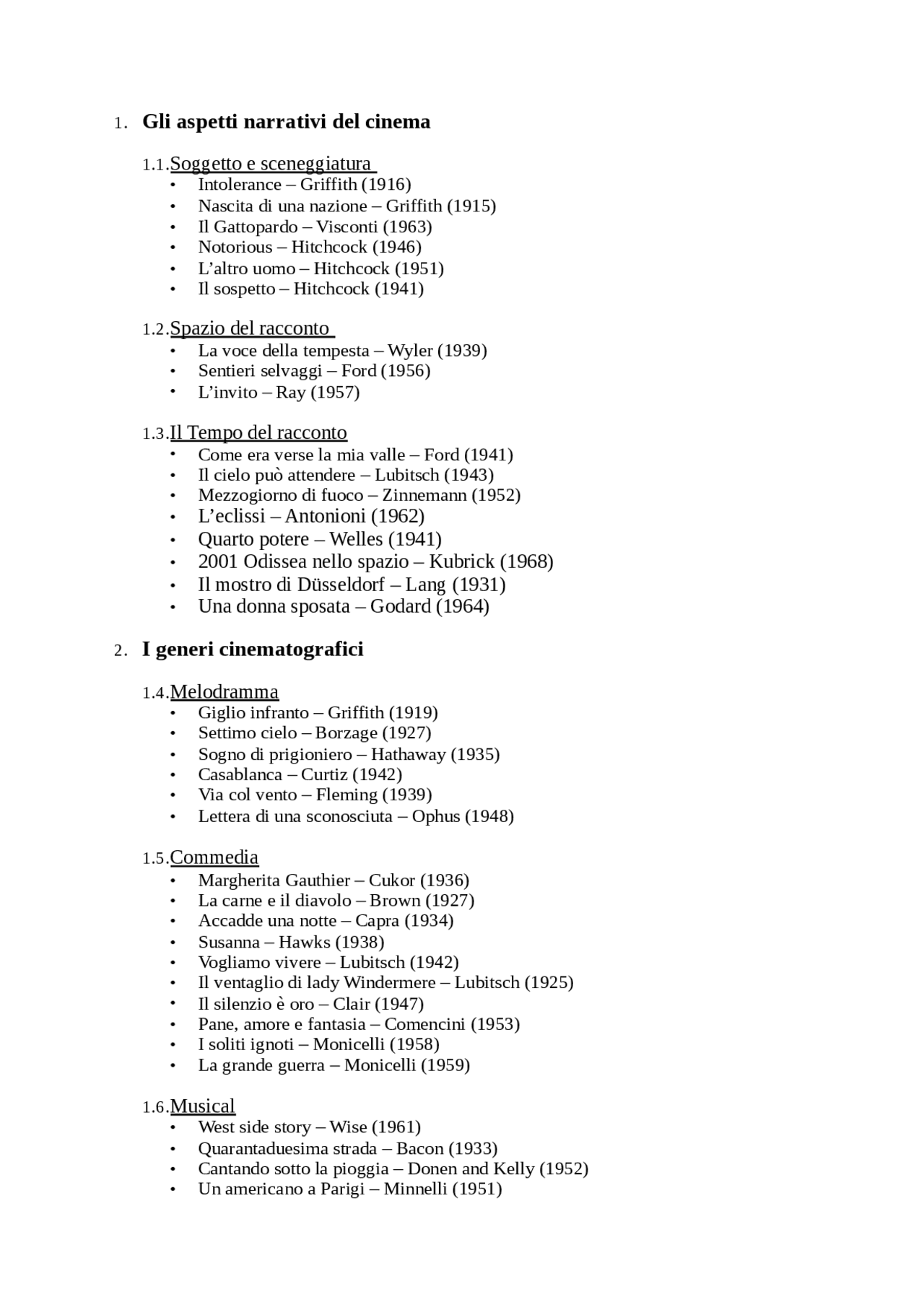Appunti Cinema Unipr Docsity