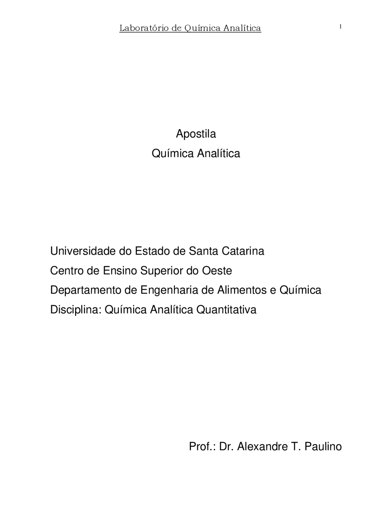 Apostila Química Analítica Docsity