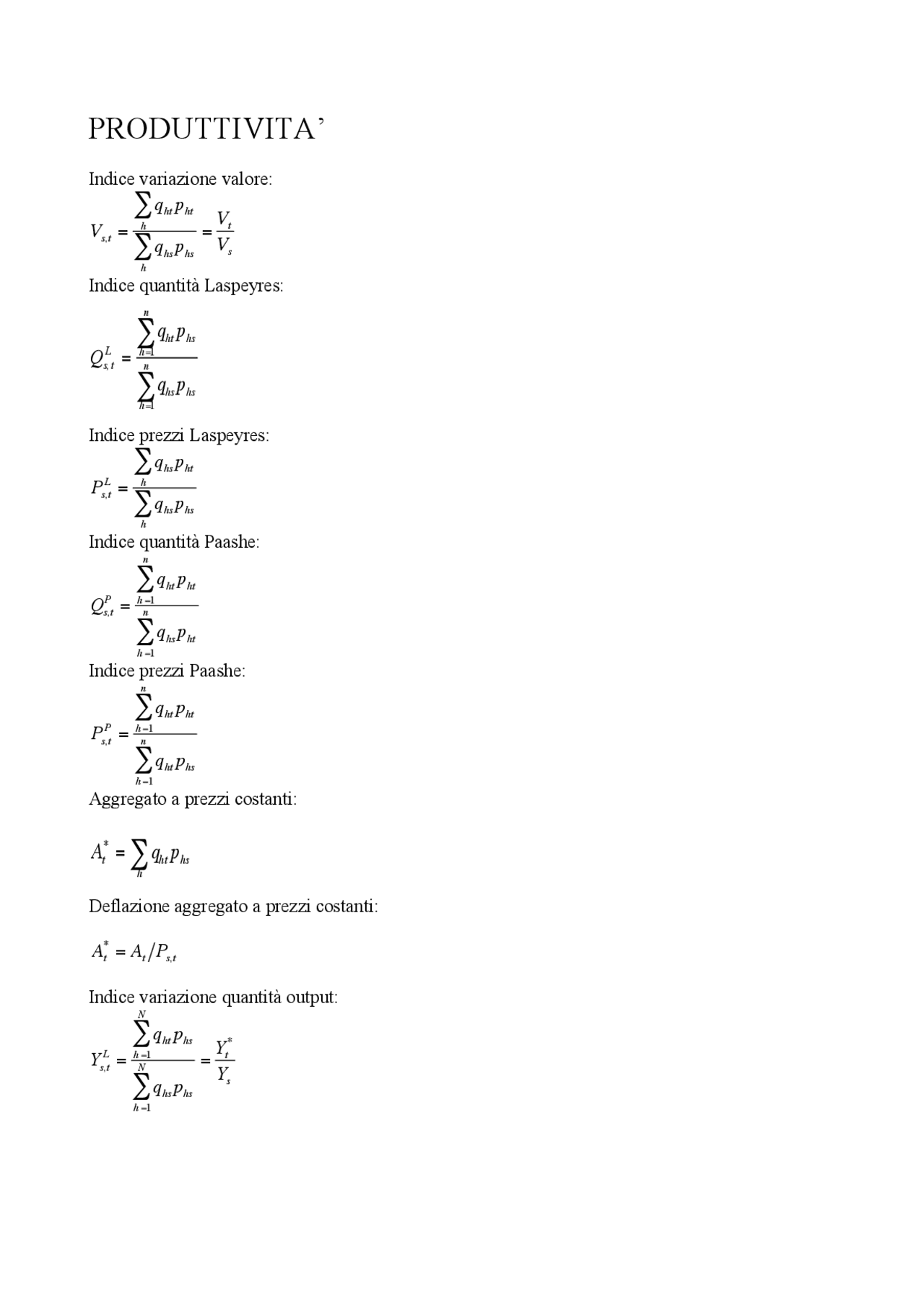Formulario Riepilogativo Di Statistica Aziendale Docsity