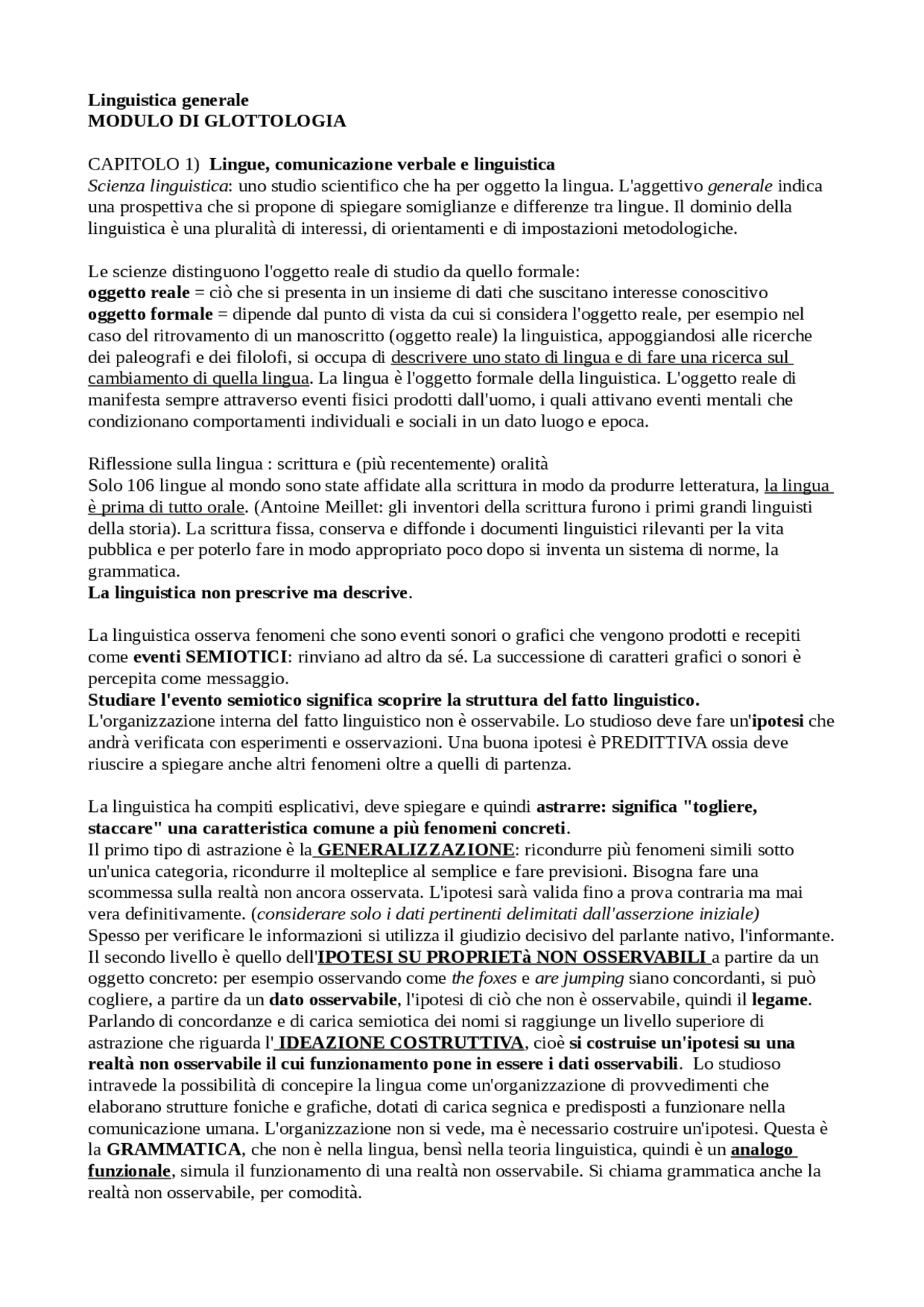 Linguistica Generale Gobber Morani Docsity