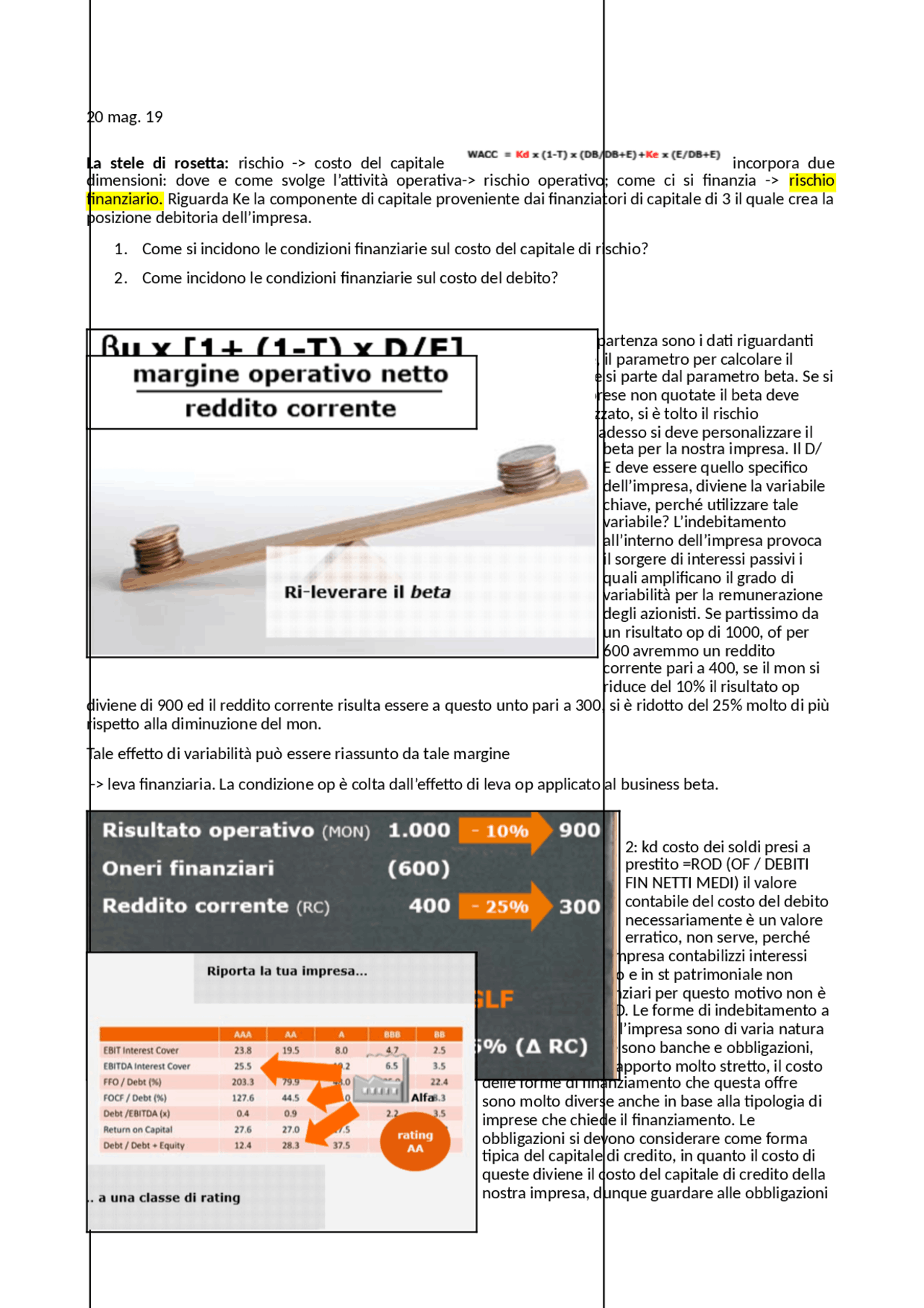 Analisi Di Bilancio Generale Docsity