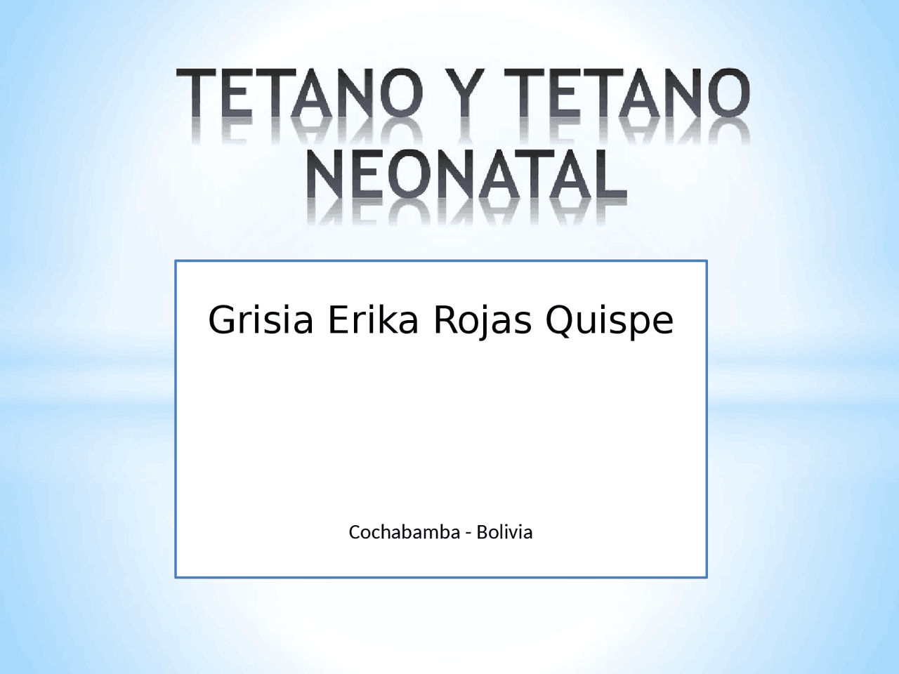 Tétanos neonatal pedíatria 2 | Diapositivas de Pediatría | Docsity