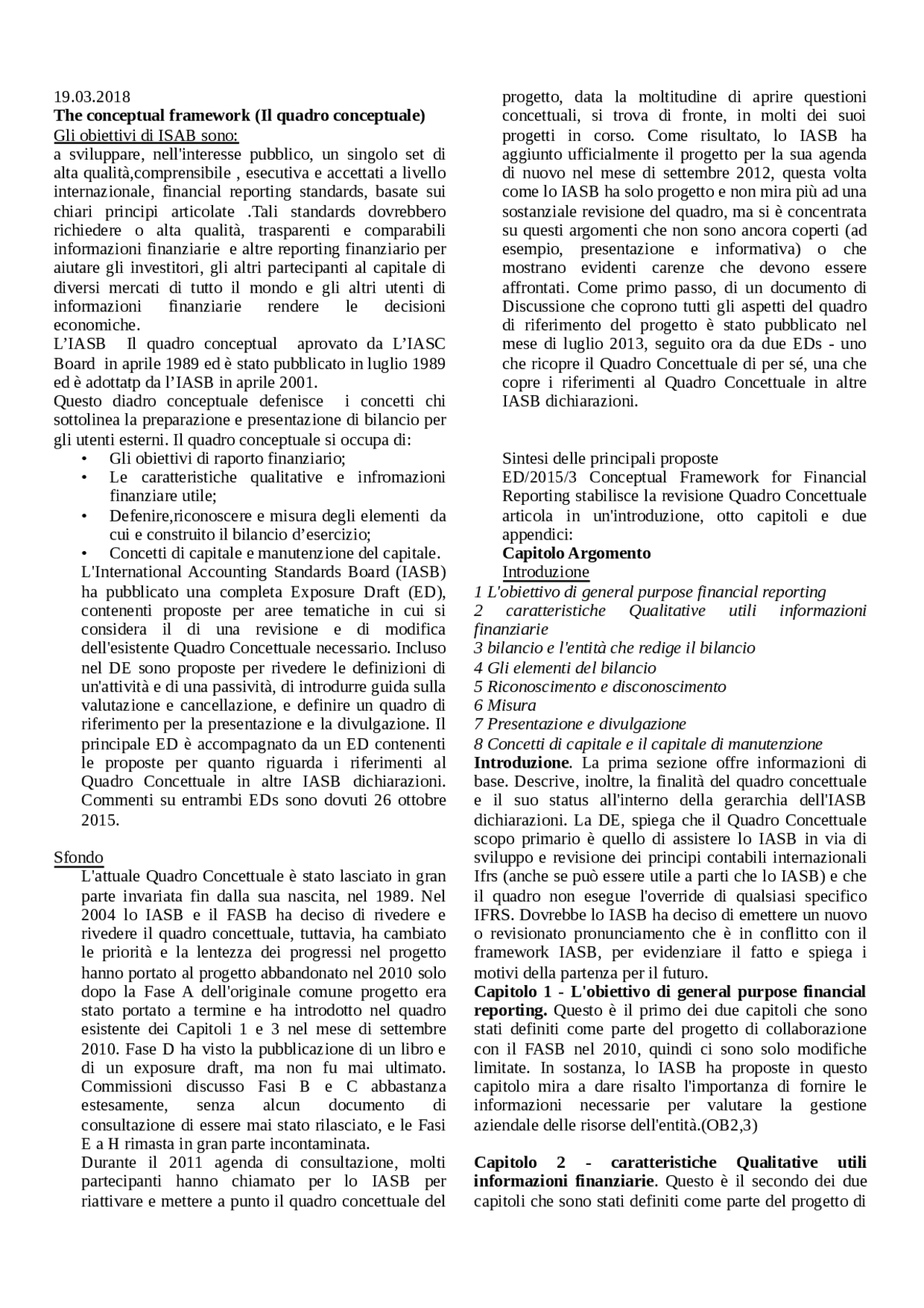 Bilanci Contabili Con Framework Docsity