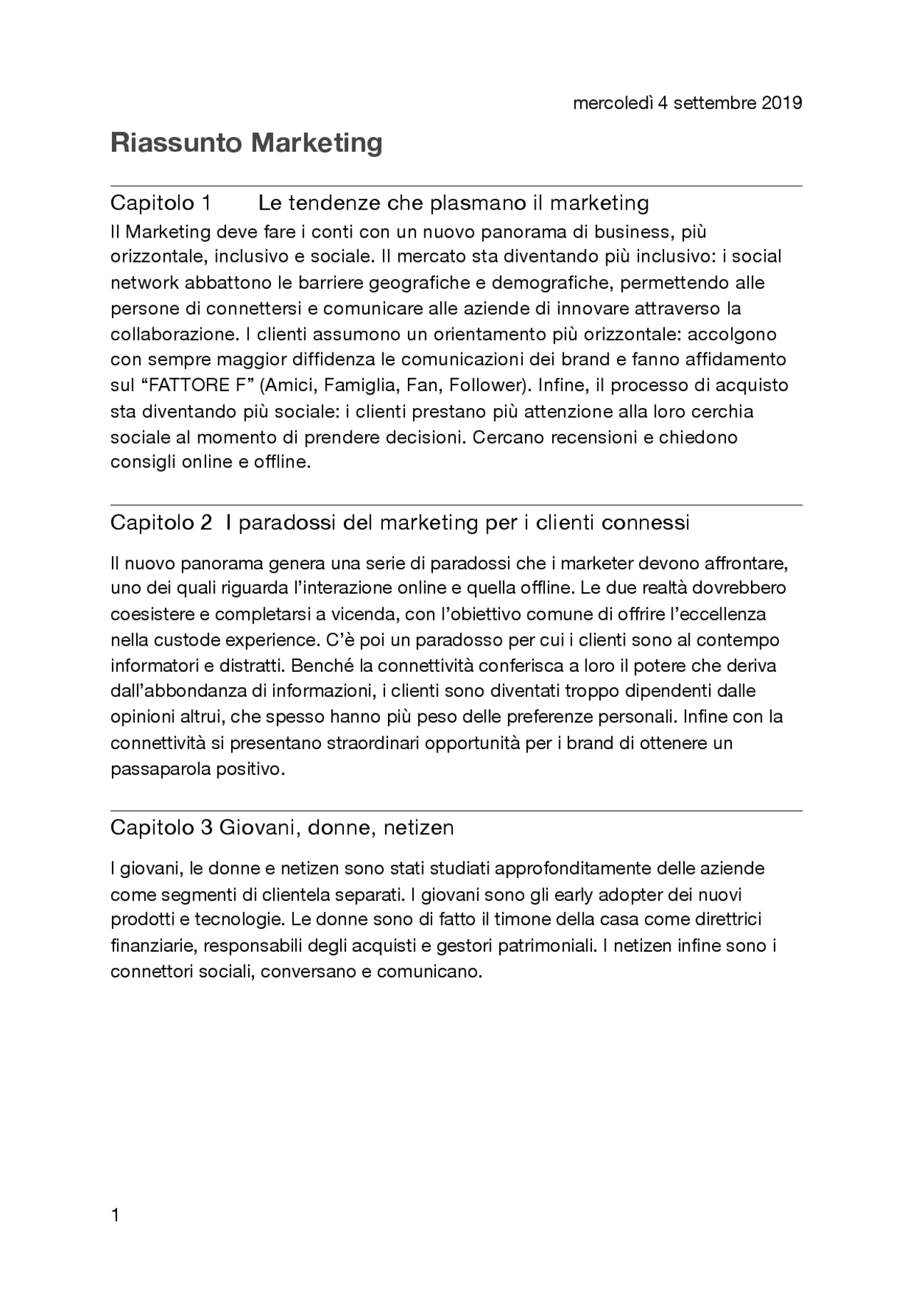 Riassunto Marketing 4o Kotler Appunti Di Marketing Docsity