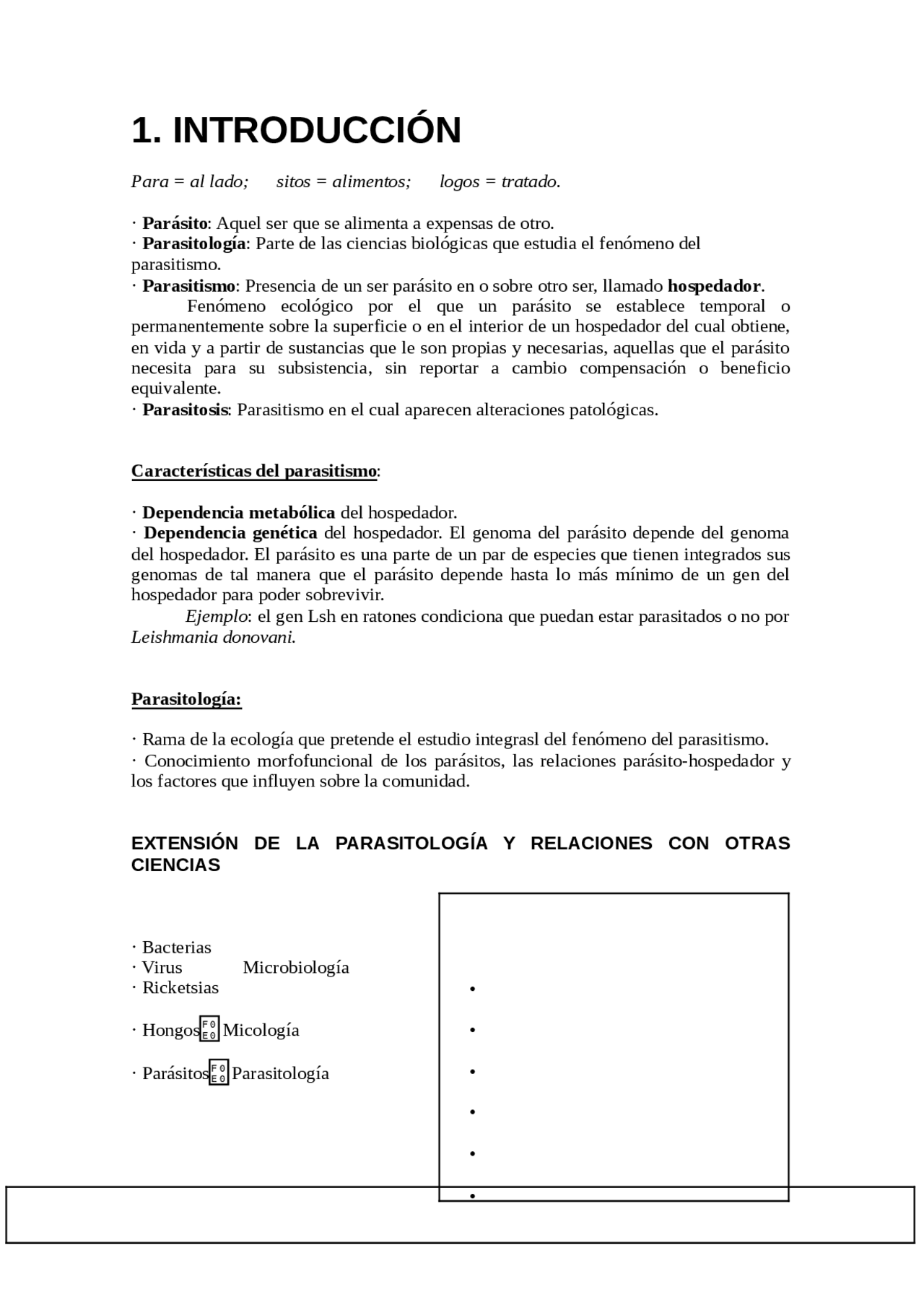 Apuntes Parasitología Docsity