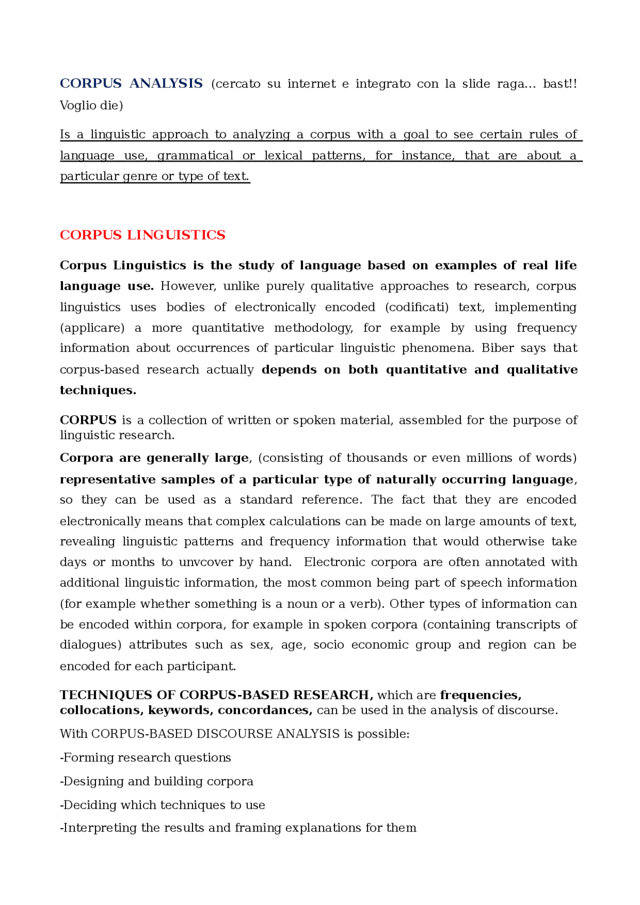 Using Corpora In Discourse Analysis Docsity
