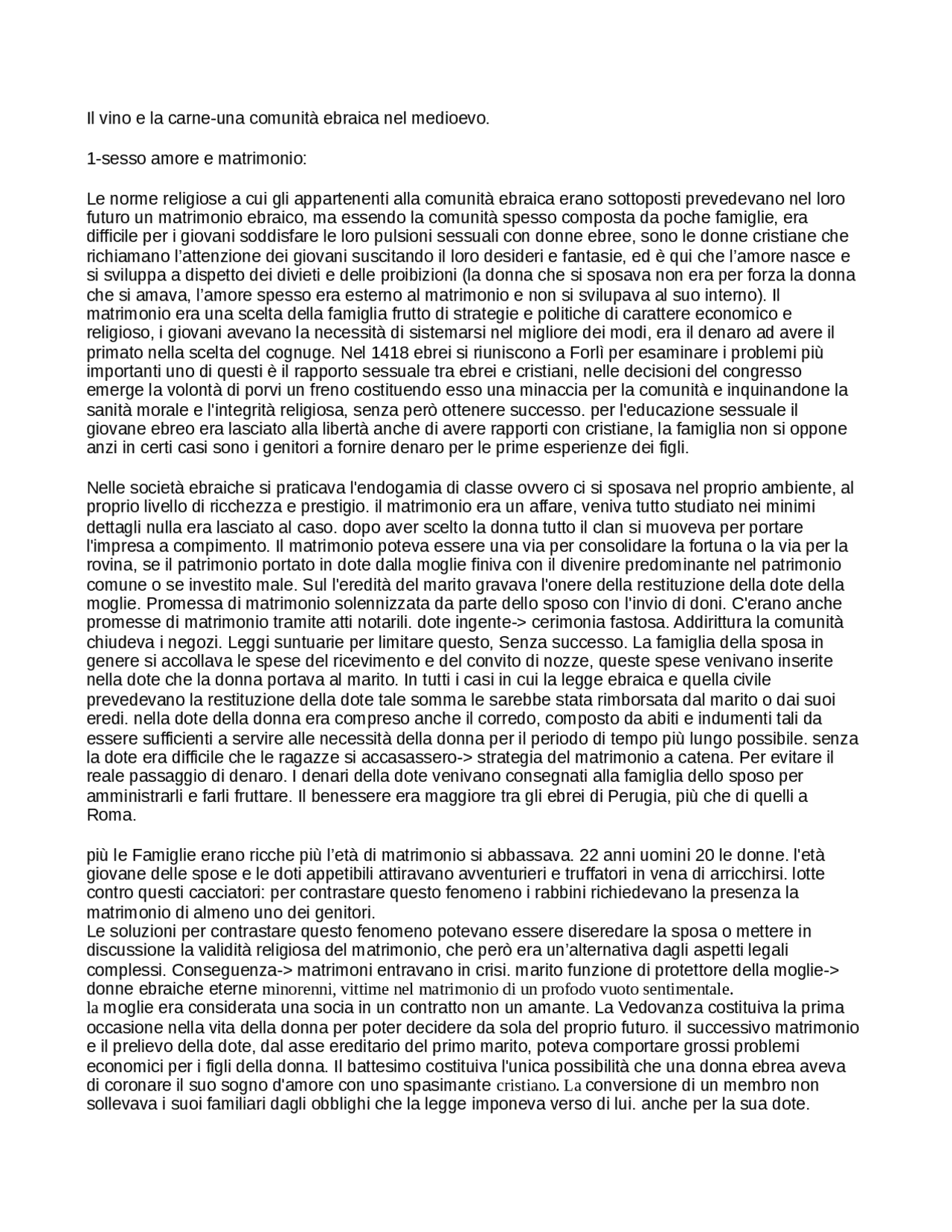 Il Vino E La Carne Docsity