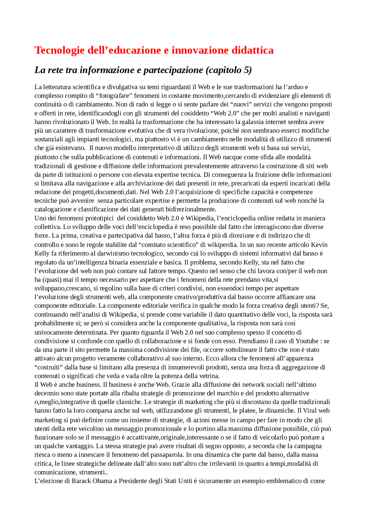 Tecnologie Educative E Strategie Per Insegnare Docsity