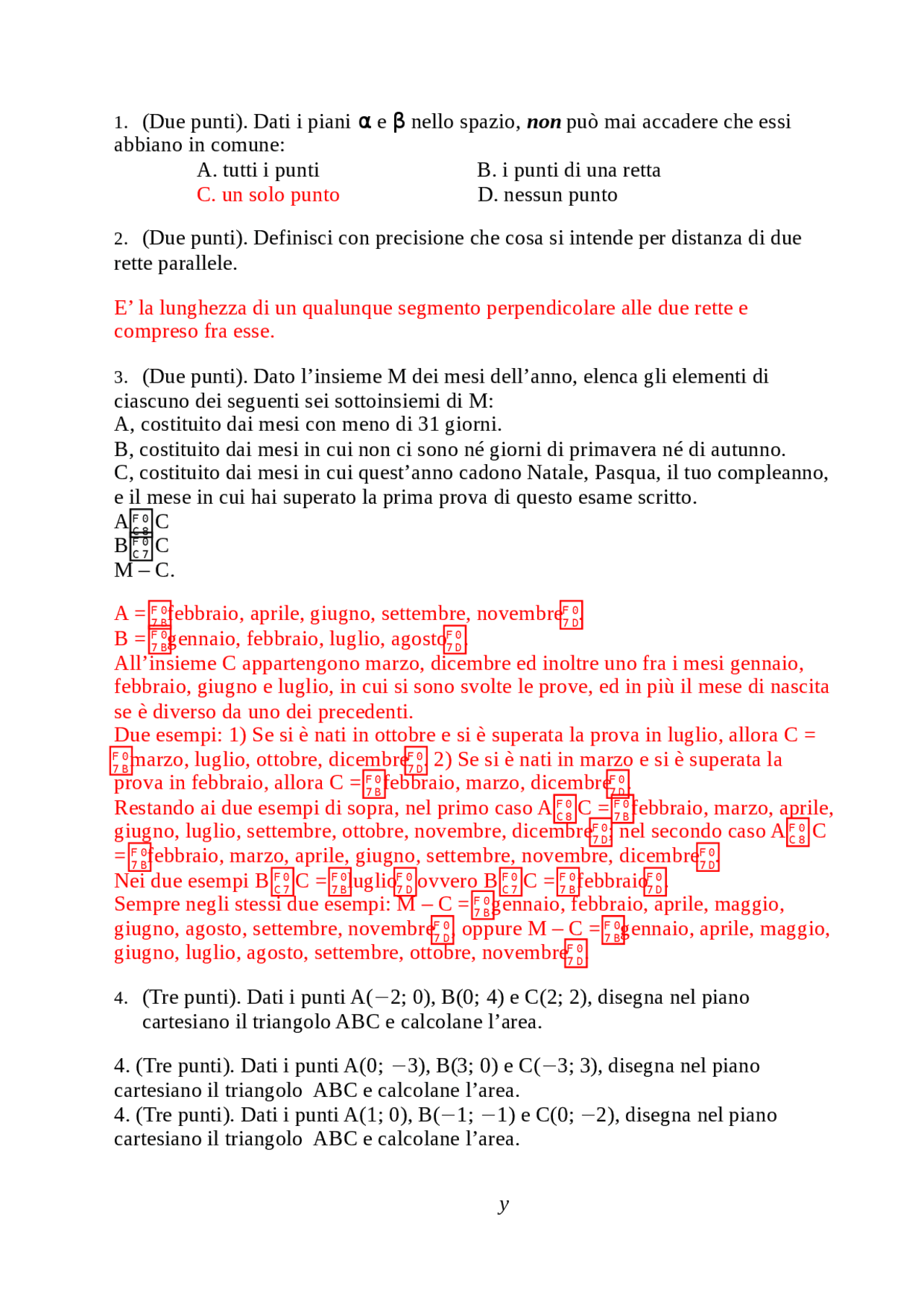 Fondamenti Matematica Esercizi Di Matematica Generale Docsity