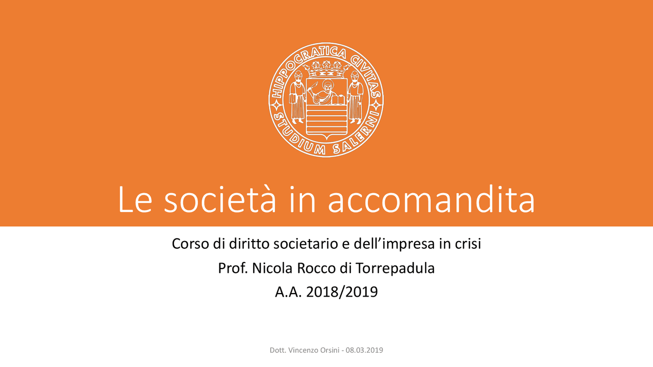 Società In Accomandita Semplice Docsity