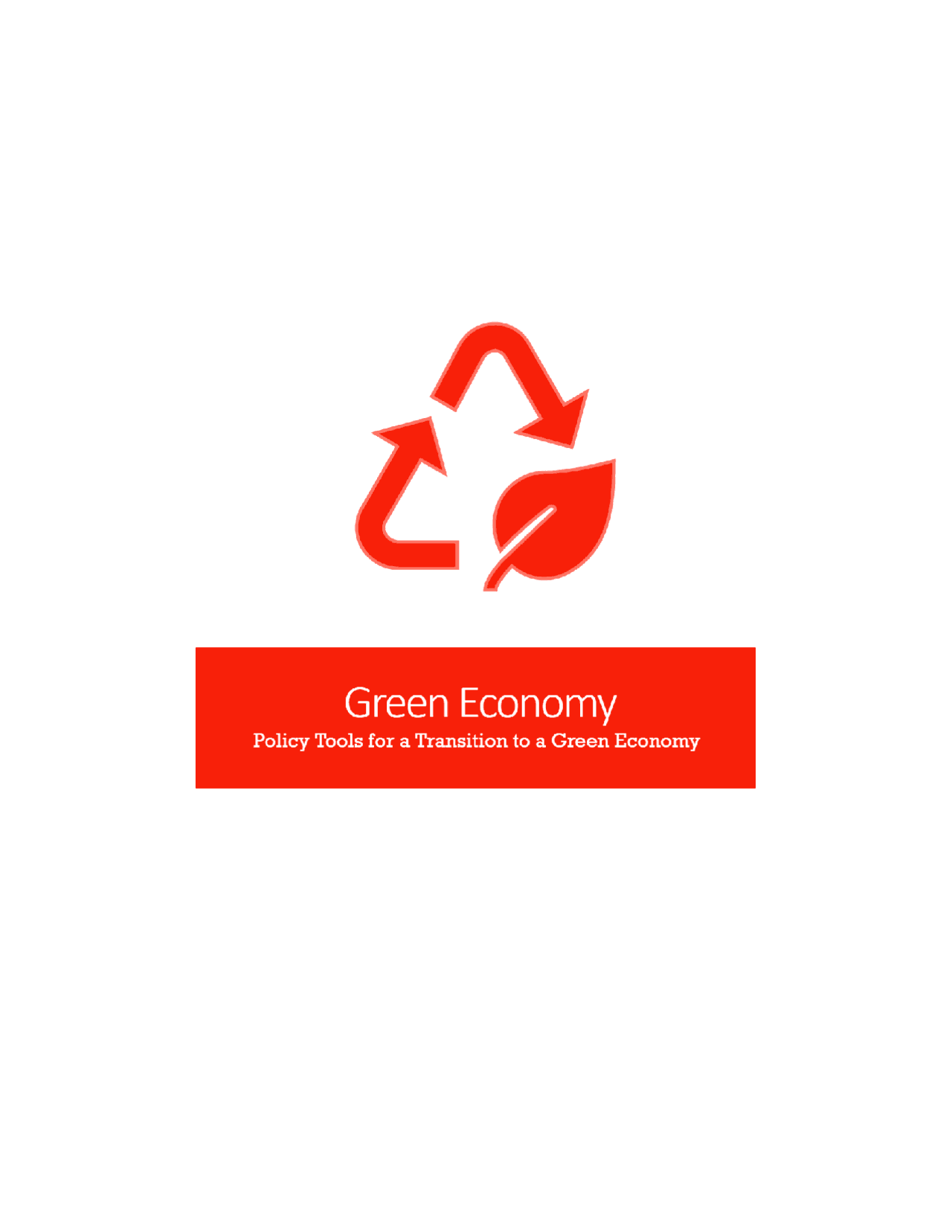 Green Economy Tesi Per Esame Universitario Docsity