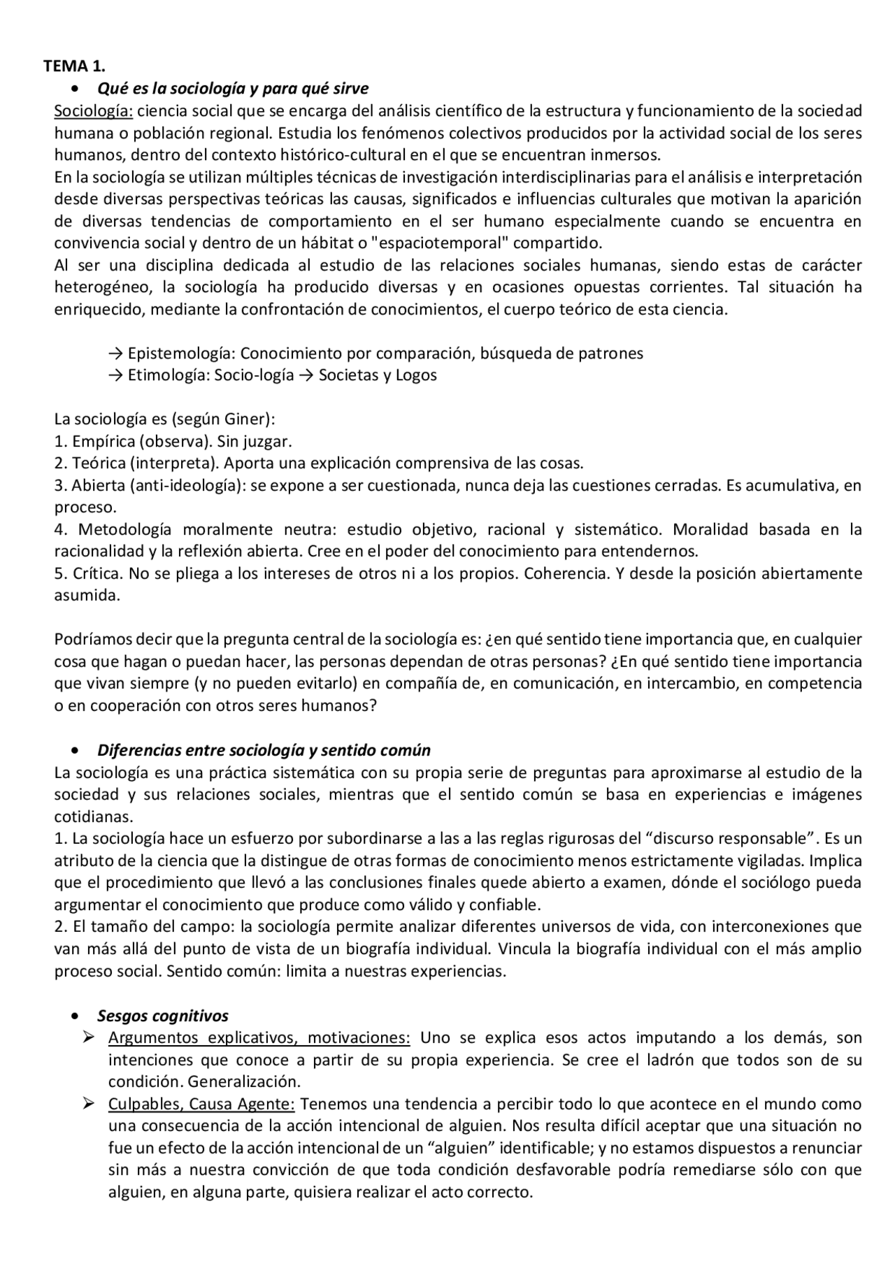 Apuntes De Sociología Docsity