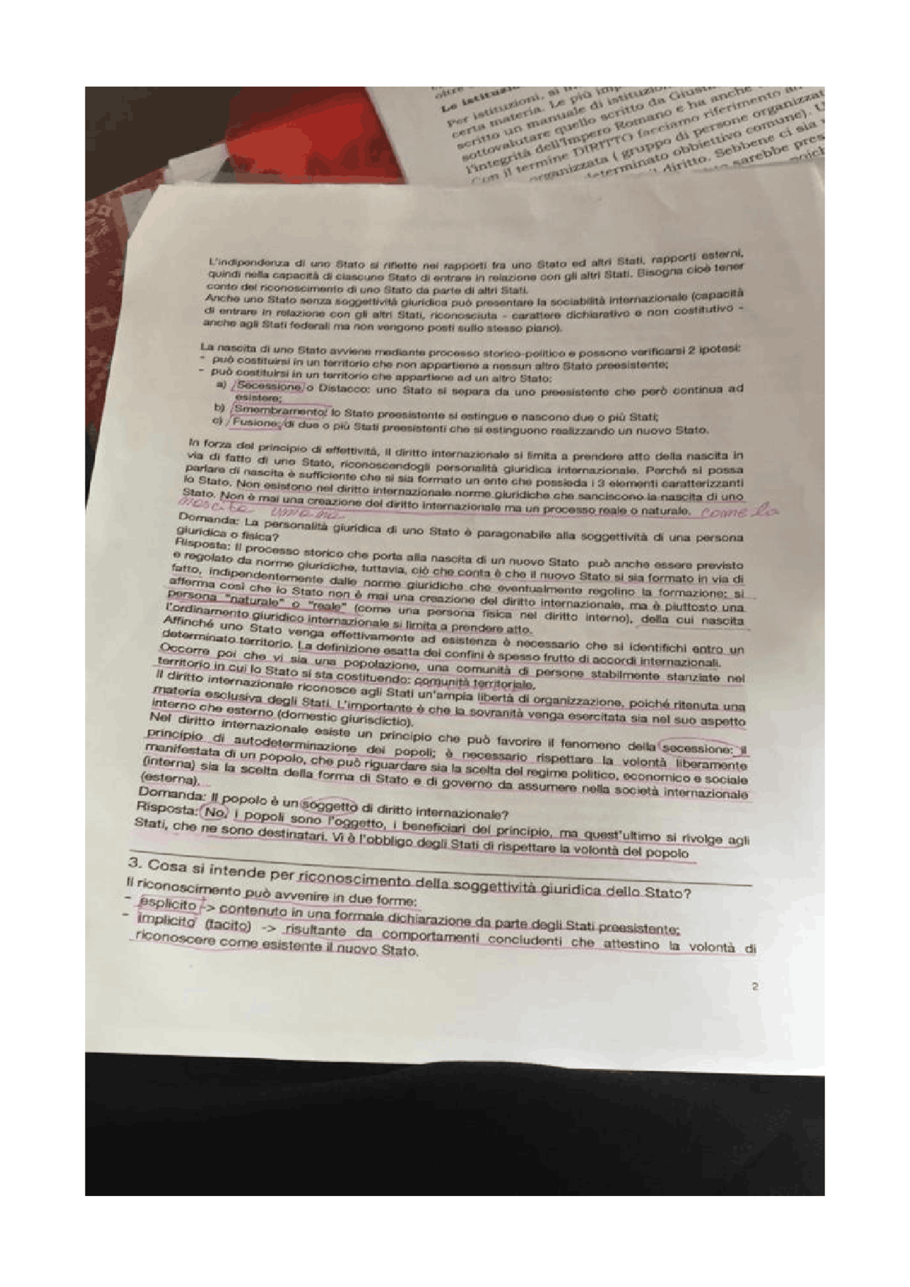 Riassunto Diritto Internazionale Docsity