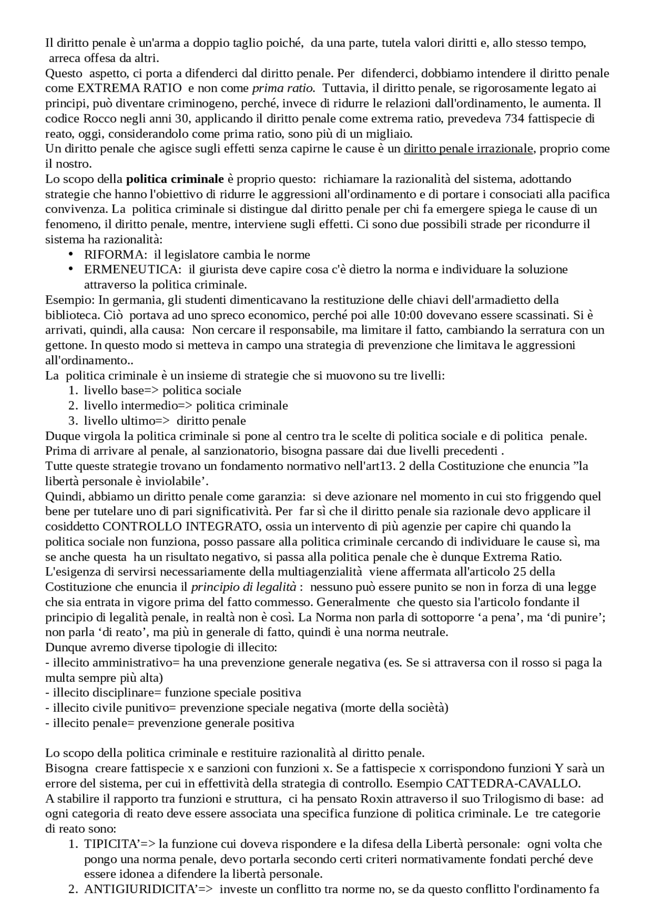 Appunti Diritto Penale Parte Speciale Docsity