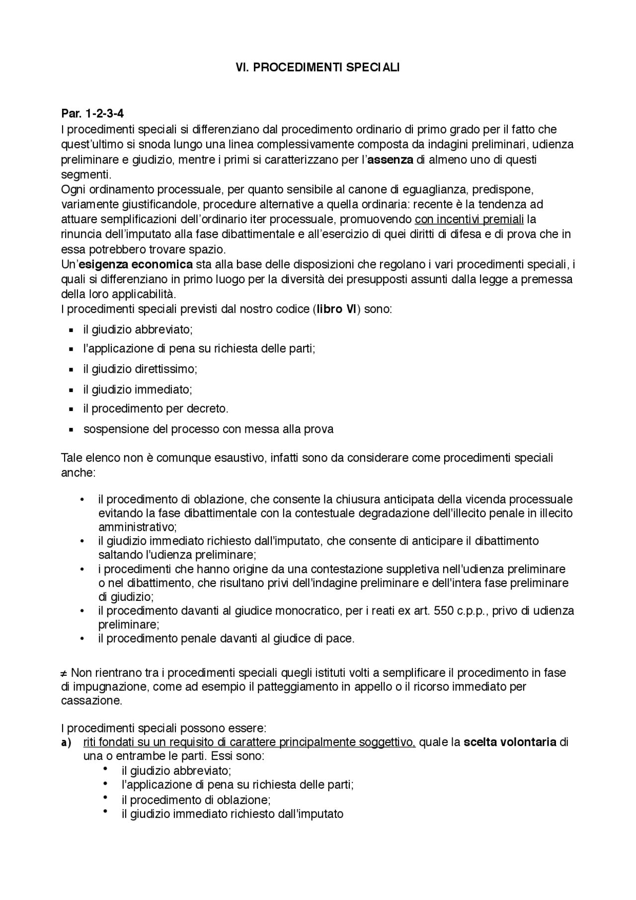 Procedimenti Speciali Procedura Penale Schemi E Mappe Concettuali Di