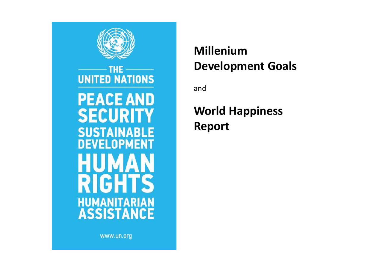 United Nations MDGs WHR - Docsity
