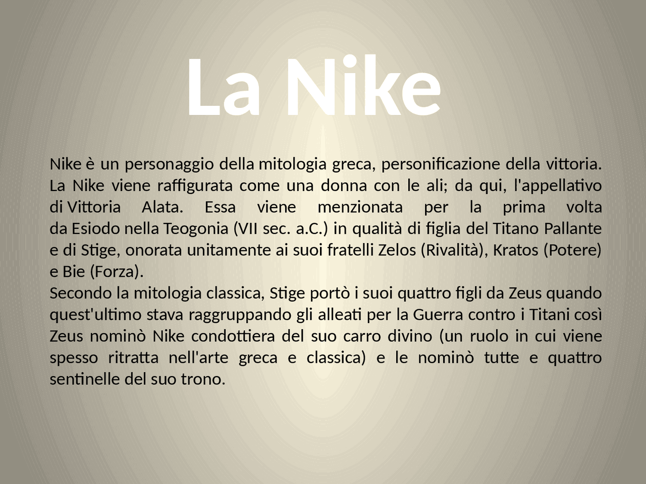 La Nike Levoluzione Del Tipo Docsity