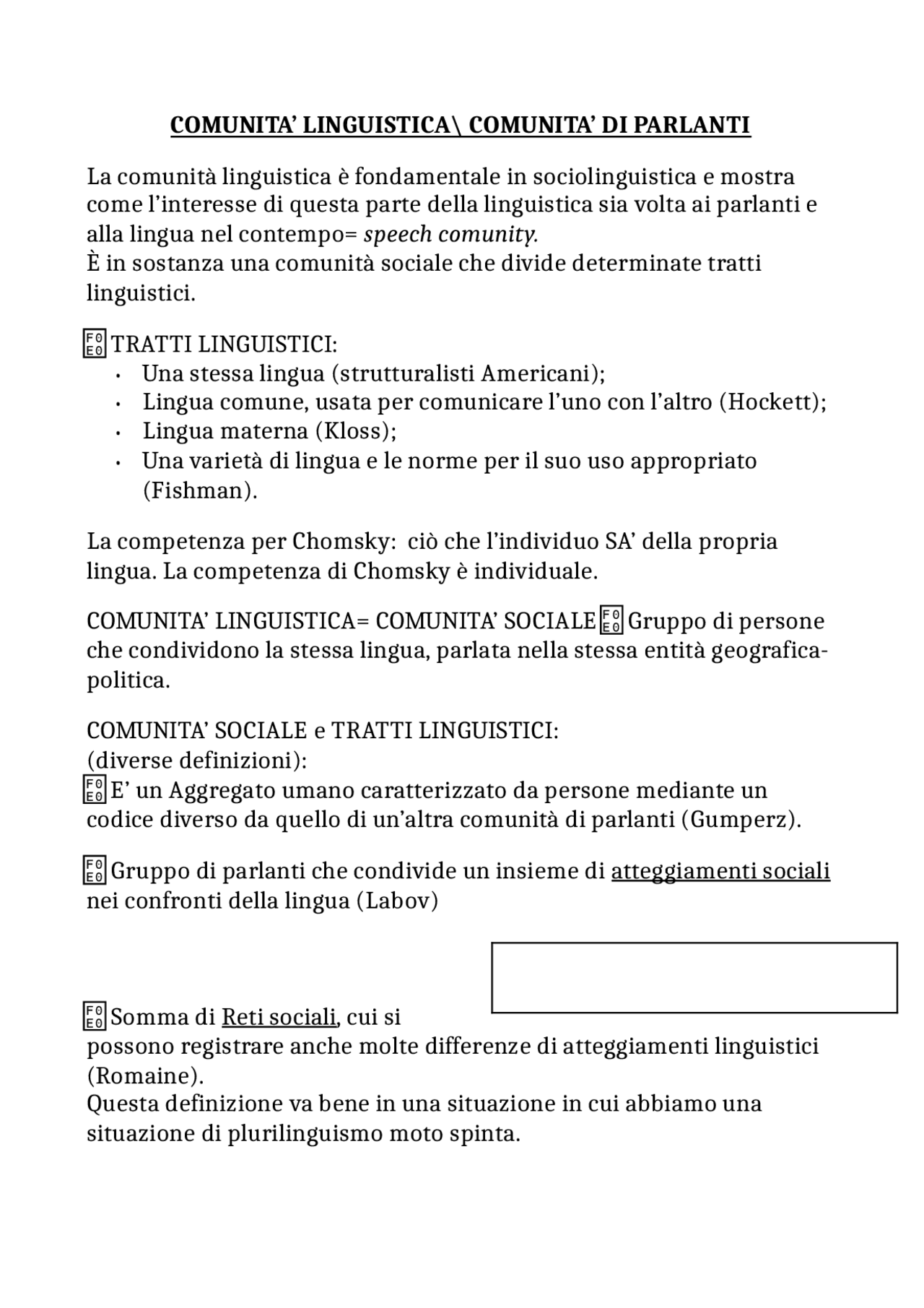 Linguistica E Repertorio Docsity