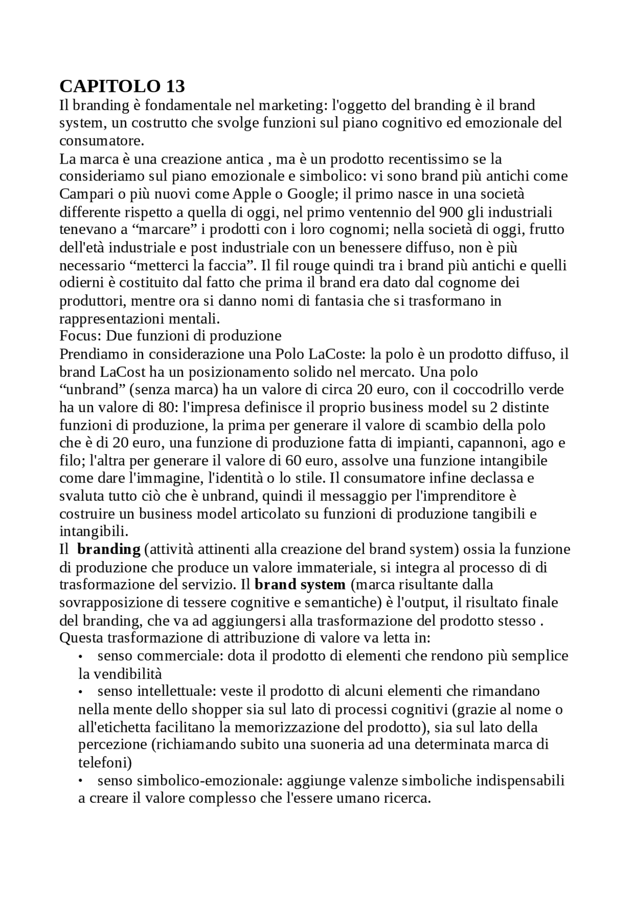 Marketing Driven Management Sintesi Del Corso Di Marketing Docsity