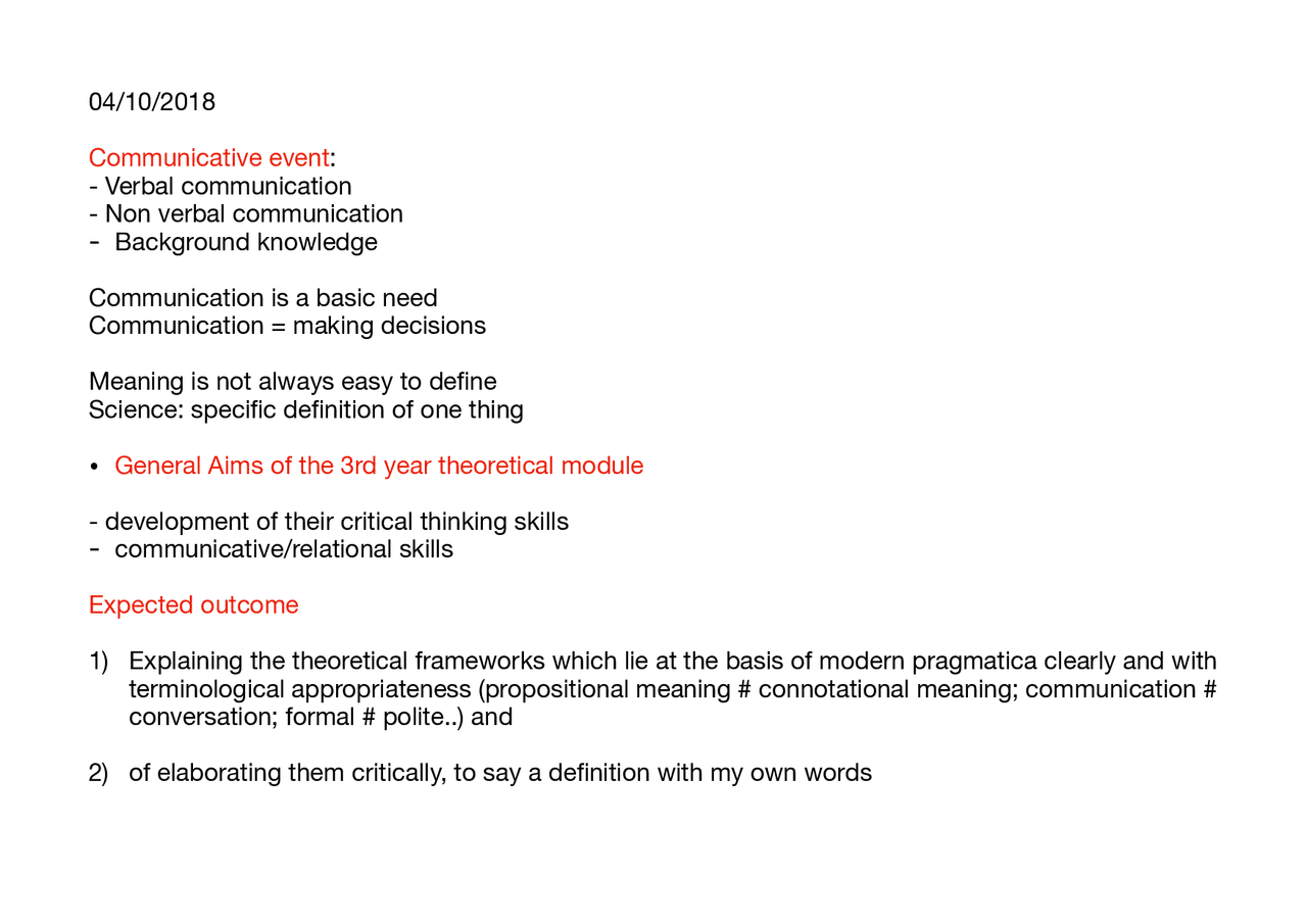 Modulo Teorico Inglese Docsity