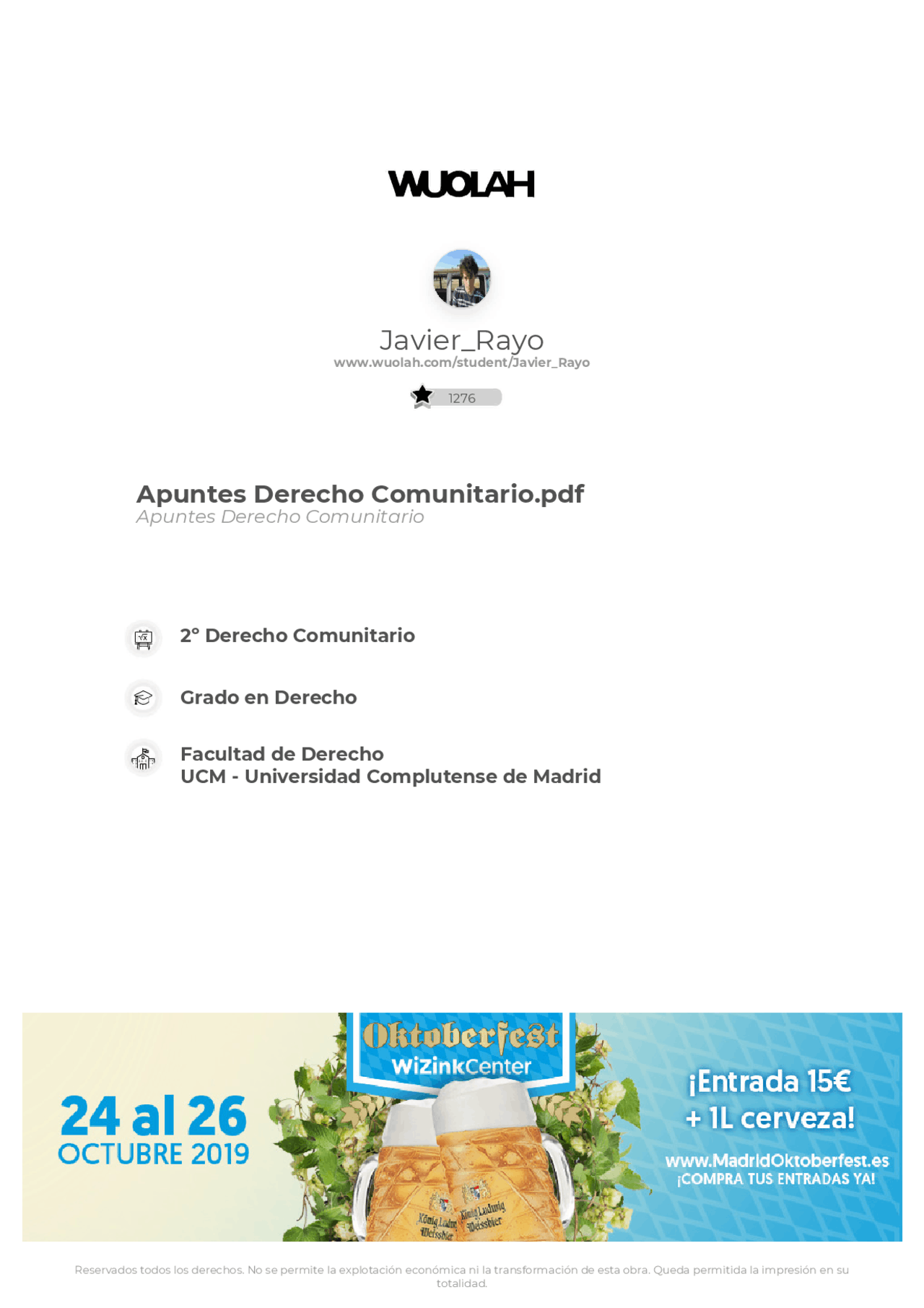Apuntes Derecho Comunitario Ucm Docsity