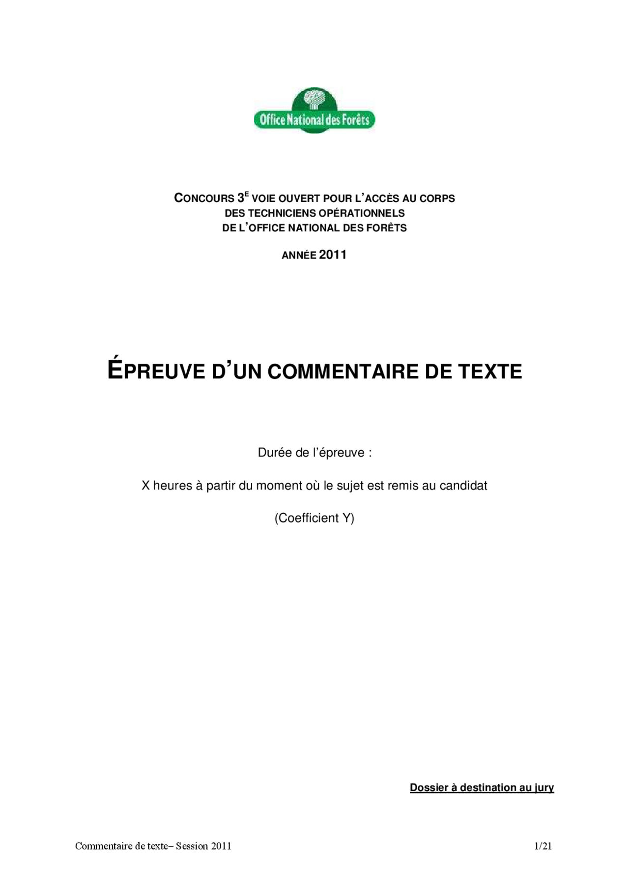 épreuve d’un commentaire de texte - Docsity