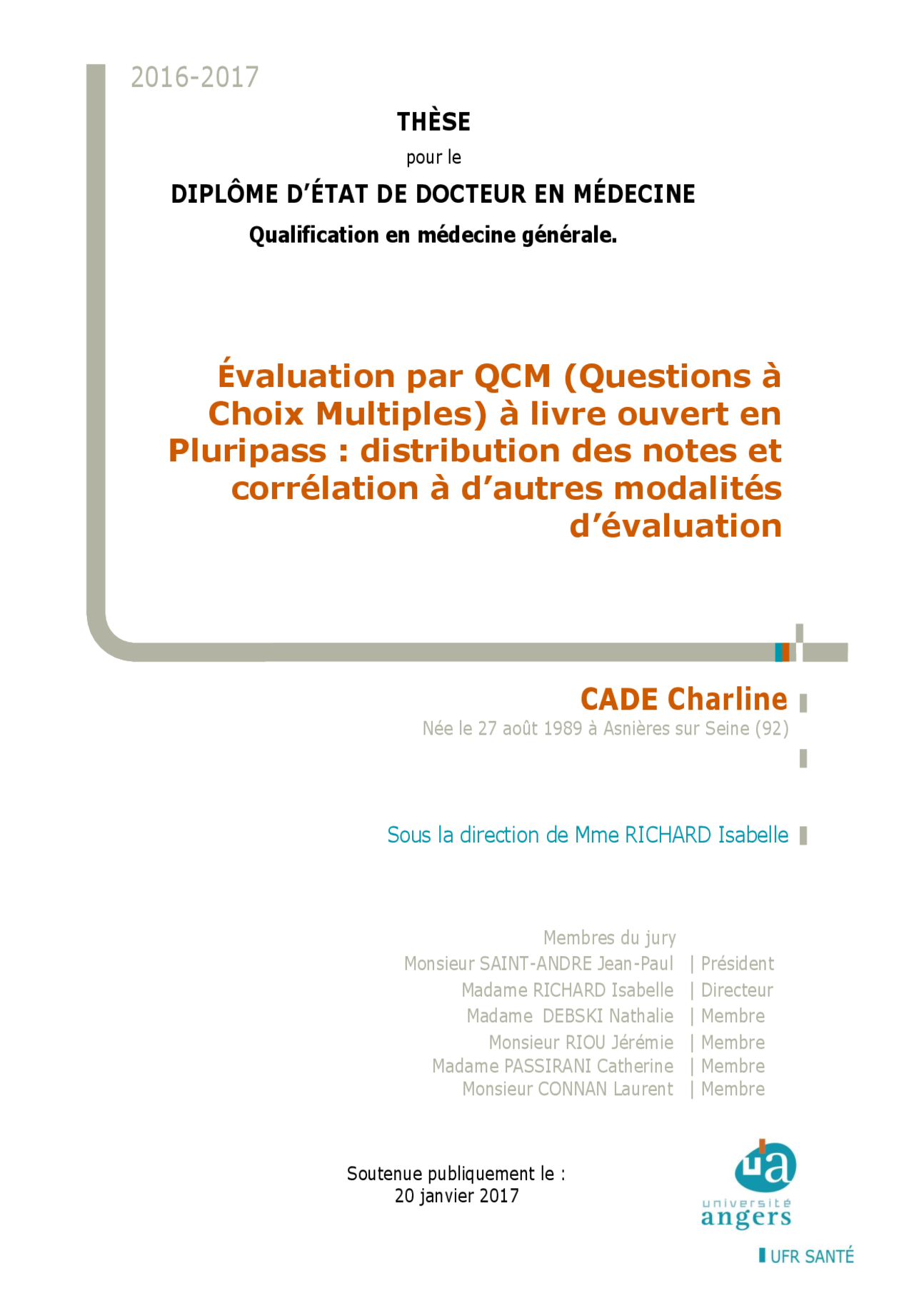 Évaluation par QCM (Questions à Choix Multiples) à livre ouvert en ...
