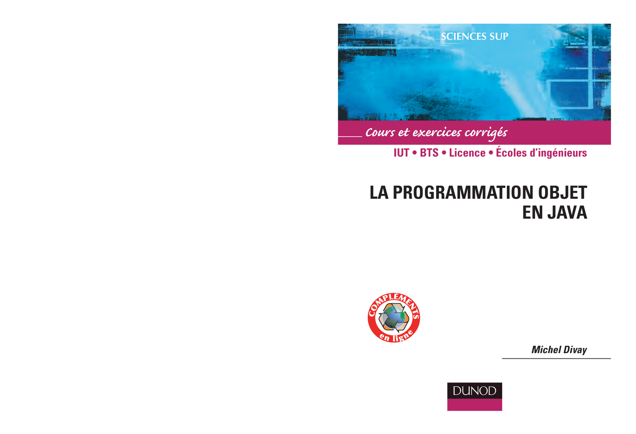 La Programmation Objet En Java Cours Et Exercices Corrigés