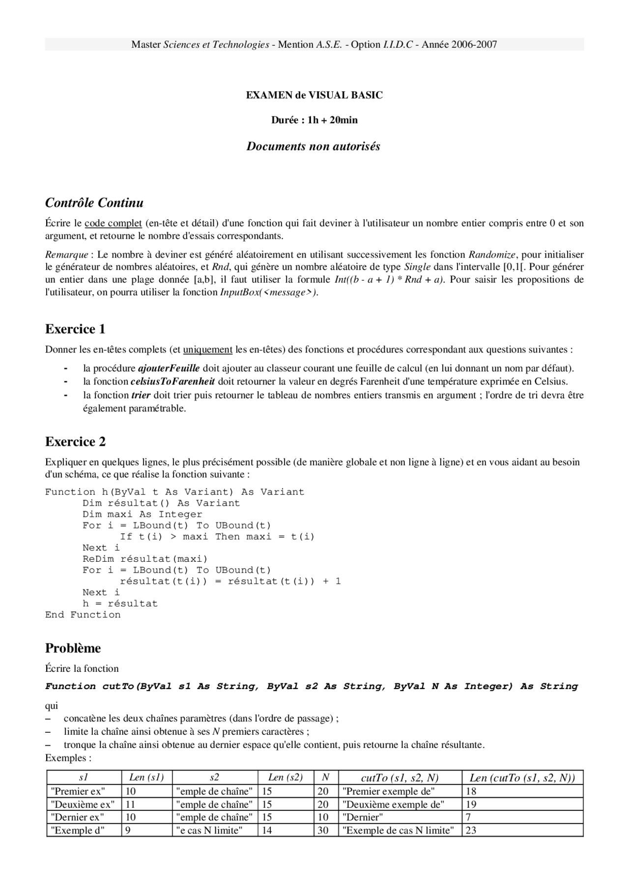 Examen De Visual Basic Docsity