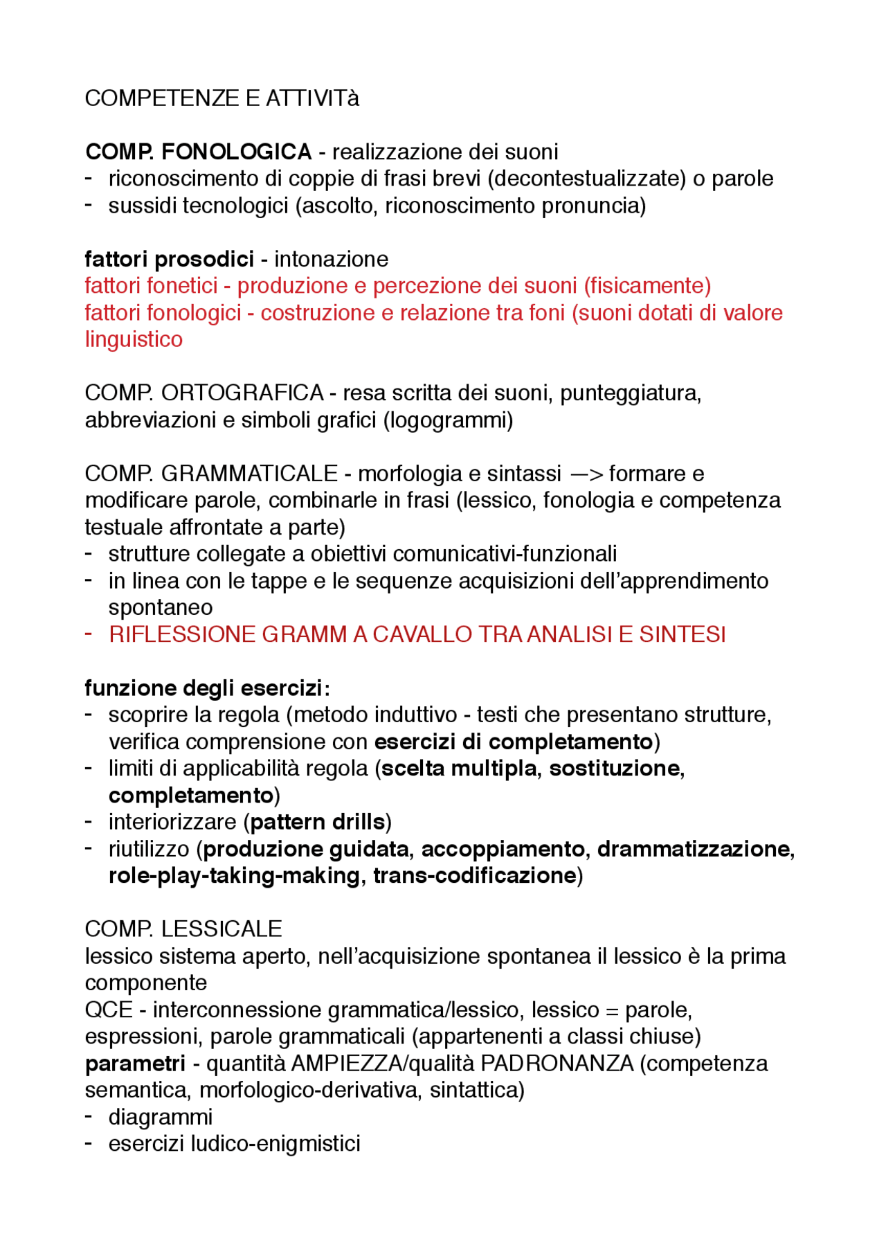 Appunti Esame Ditals Docsity