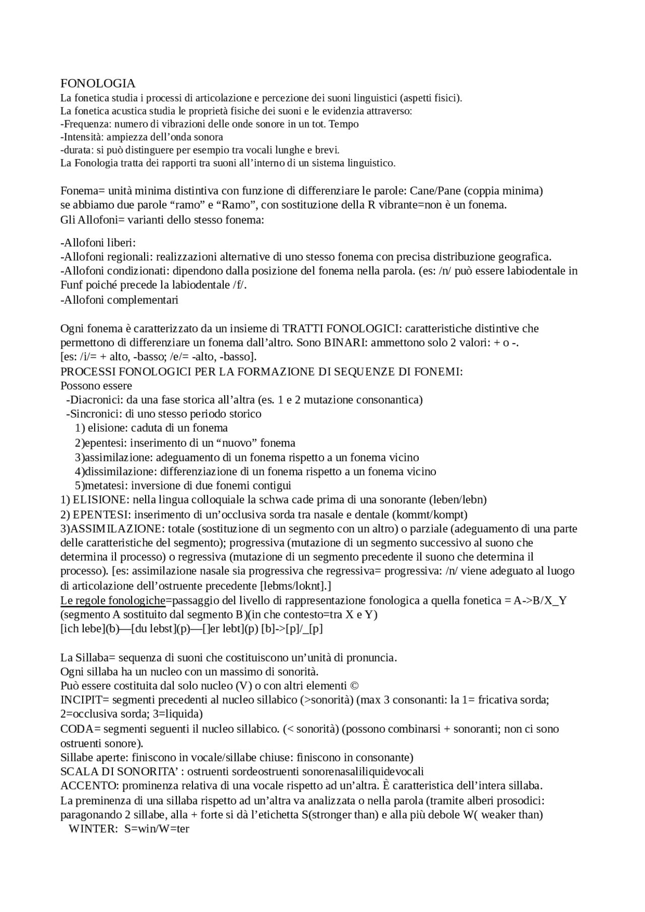 Riassunti Linguistica Tedesca Claudio Di Meola Docsity