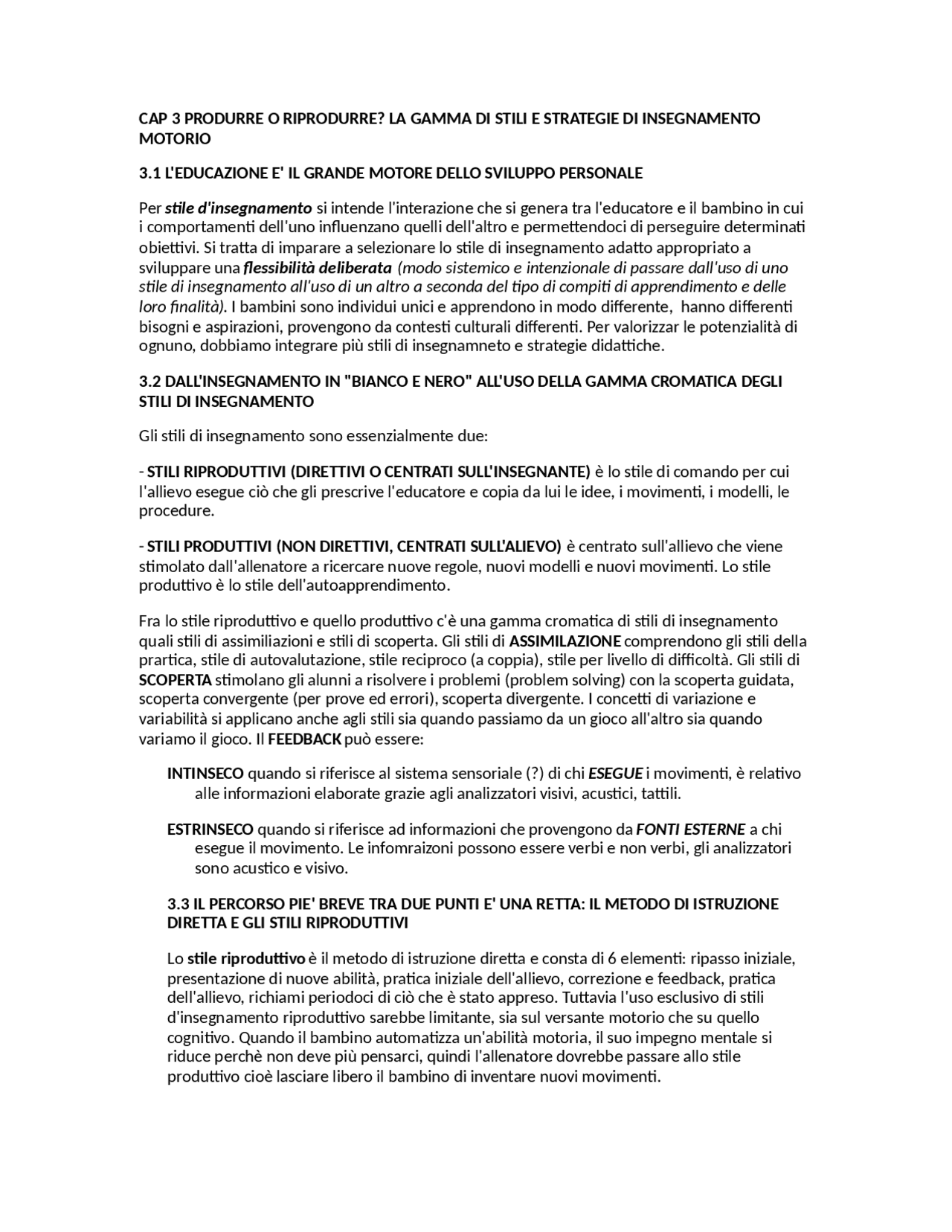 Joy Of Moving Scienze Motorie Docsity