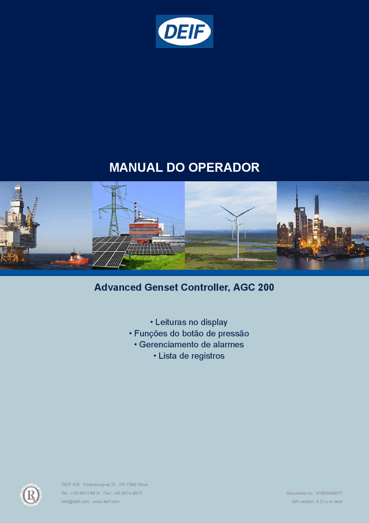 Manual AGC 200 - Gerador Sotreq - Docsity