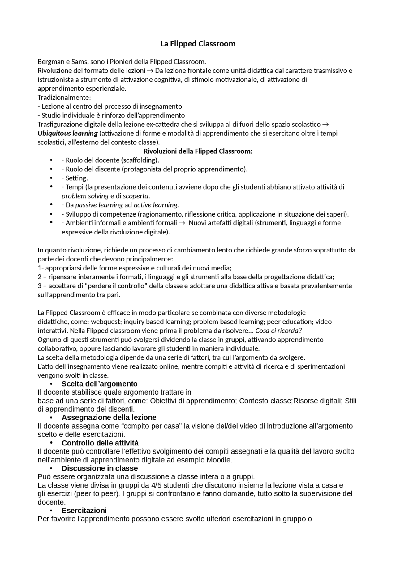 Metodologie E Tecnologie Didattiche Docsity