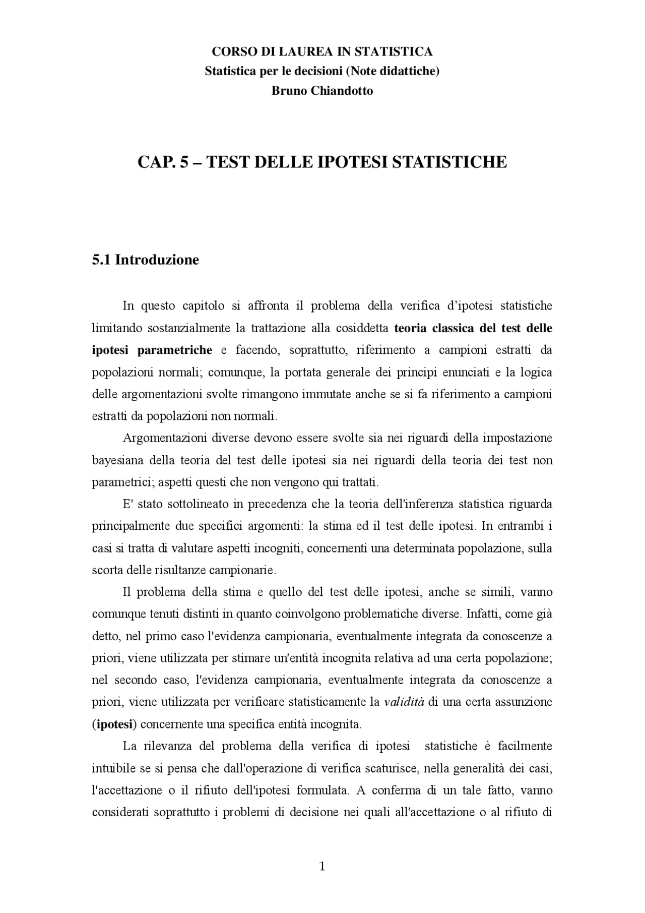 Test Ipotesi Sulla Varianza Dispense Di Statistica Docsity