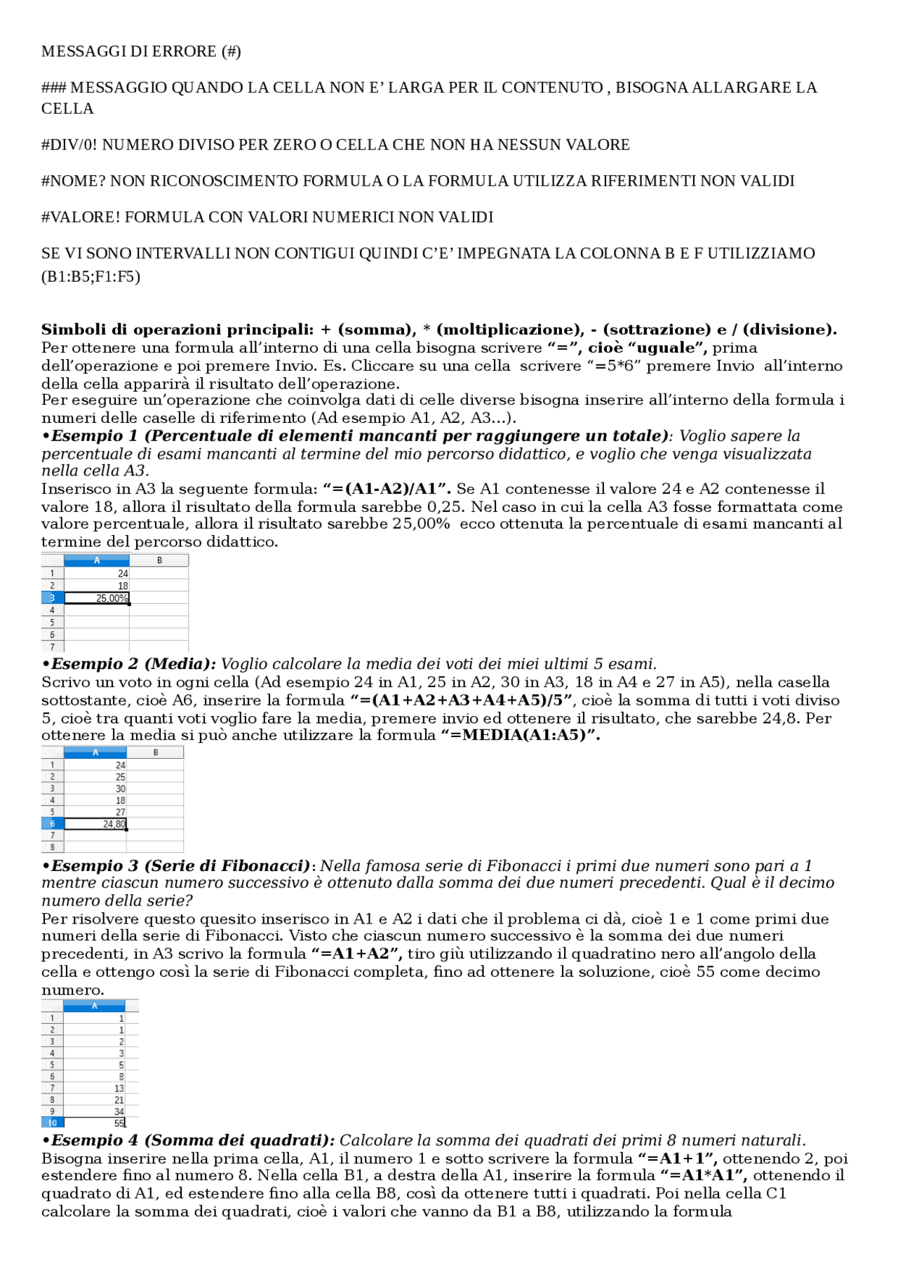 Abilità Informatiche Docsity