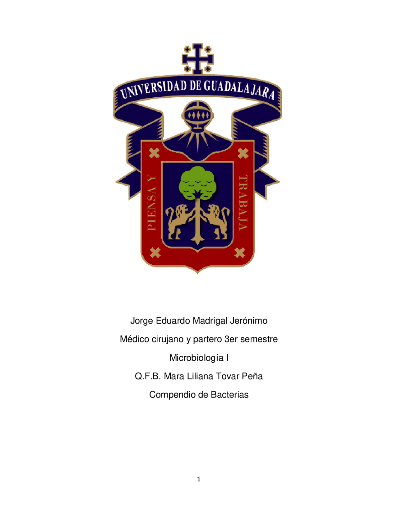 Compendio De Bacterias Docsity