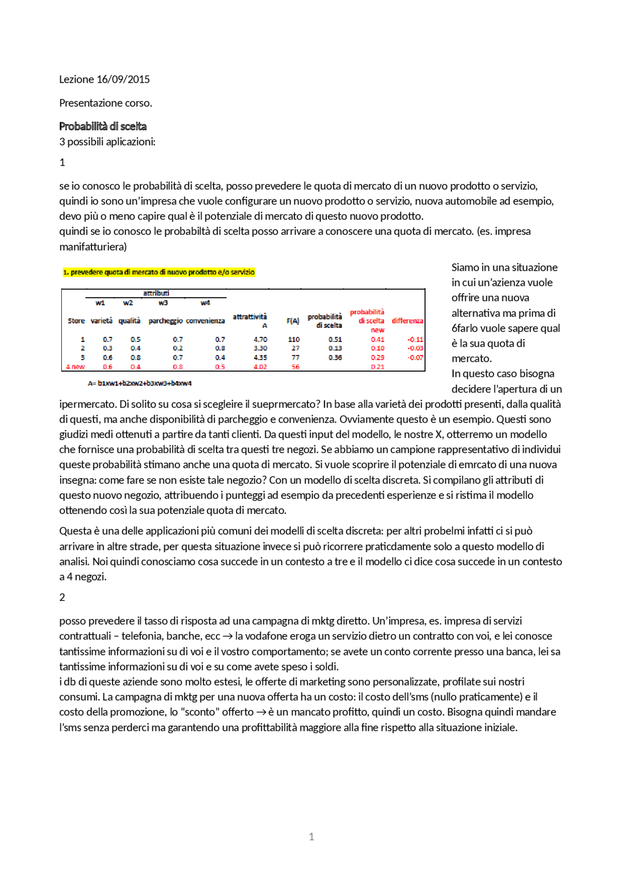 Metodi Statistici Per Lanalisi Di Mercato Marzia Freo Docsity