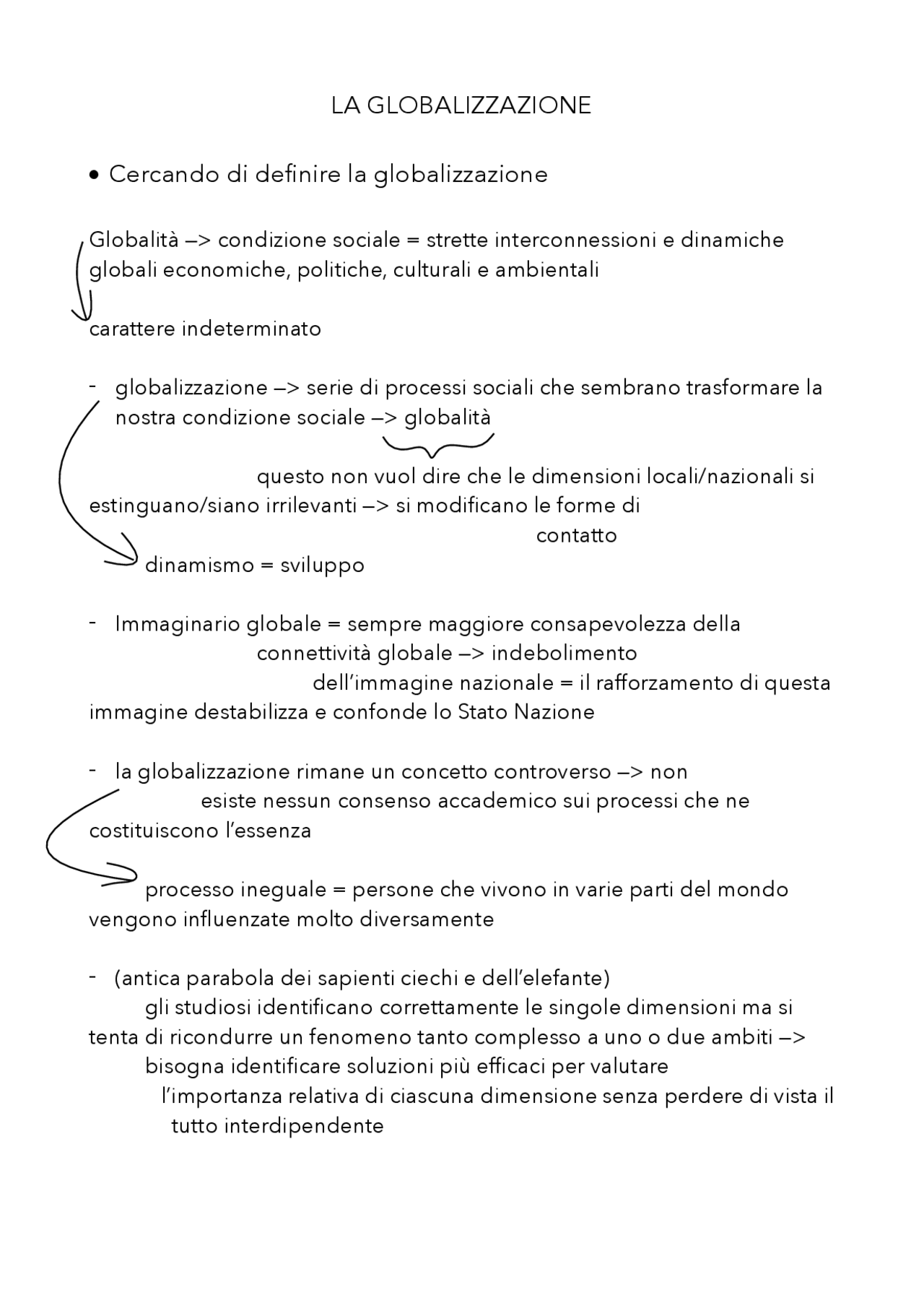 La Globalizzazione Di Steger Docsity