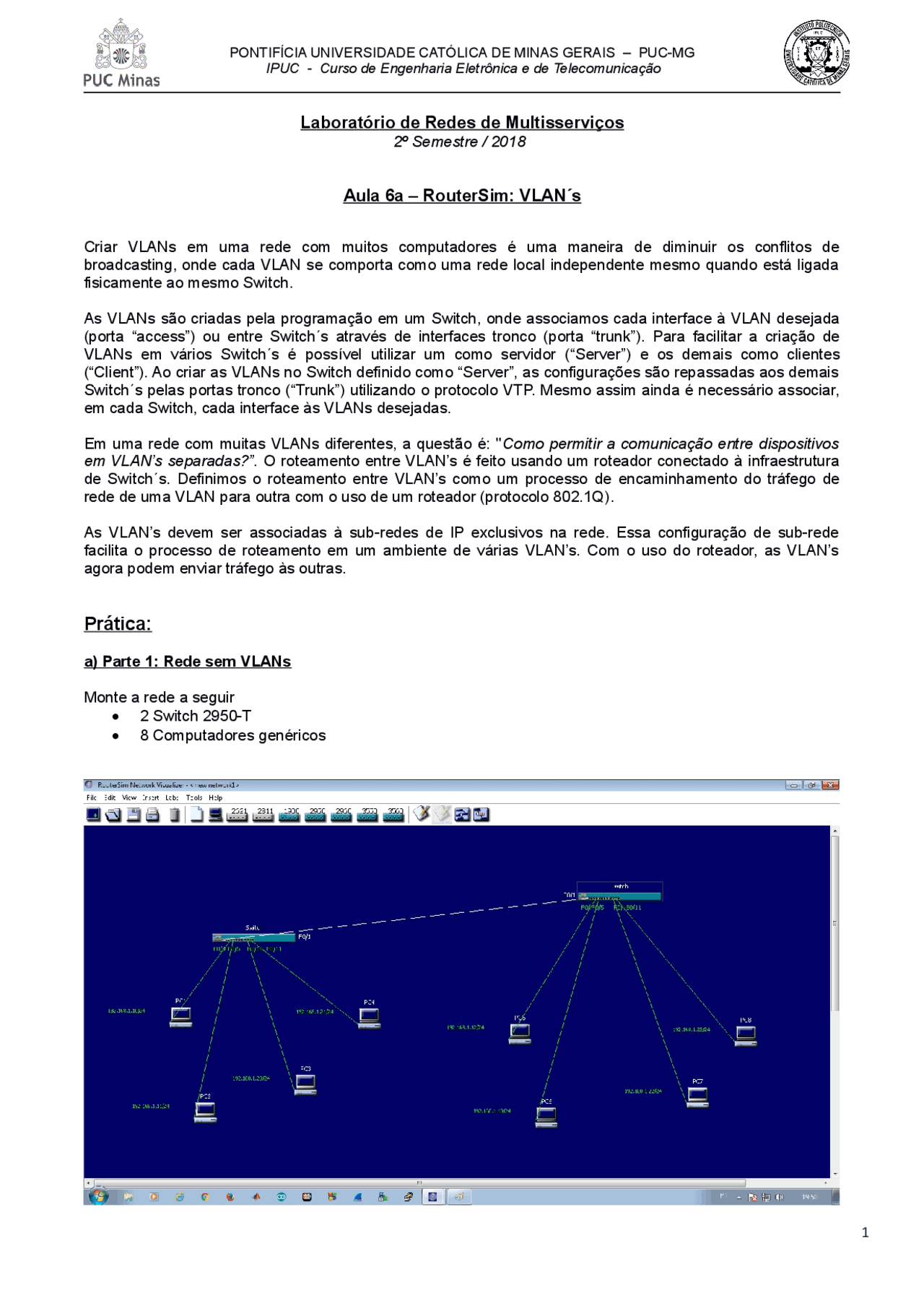 Conf Vlans Em Redes Cisco Exercícios Redes De Computadores Docsity
