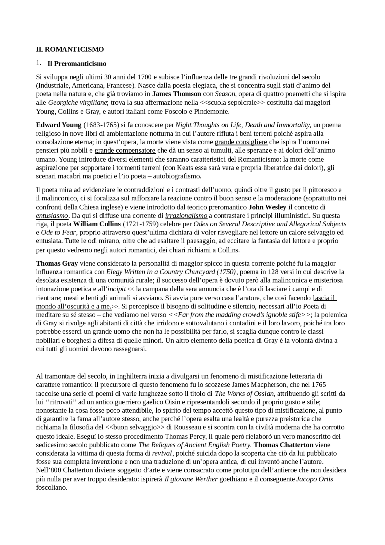 Riassunto Bertinetti Docsity